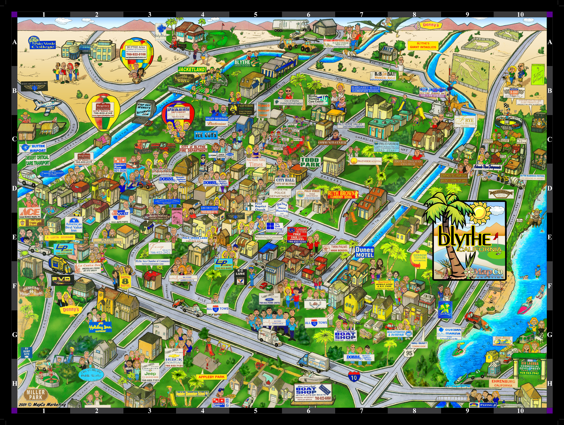 Cartoon Maps & Caricature Maps — MapCo Marketing