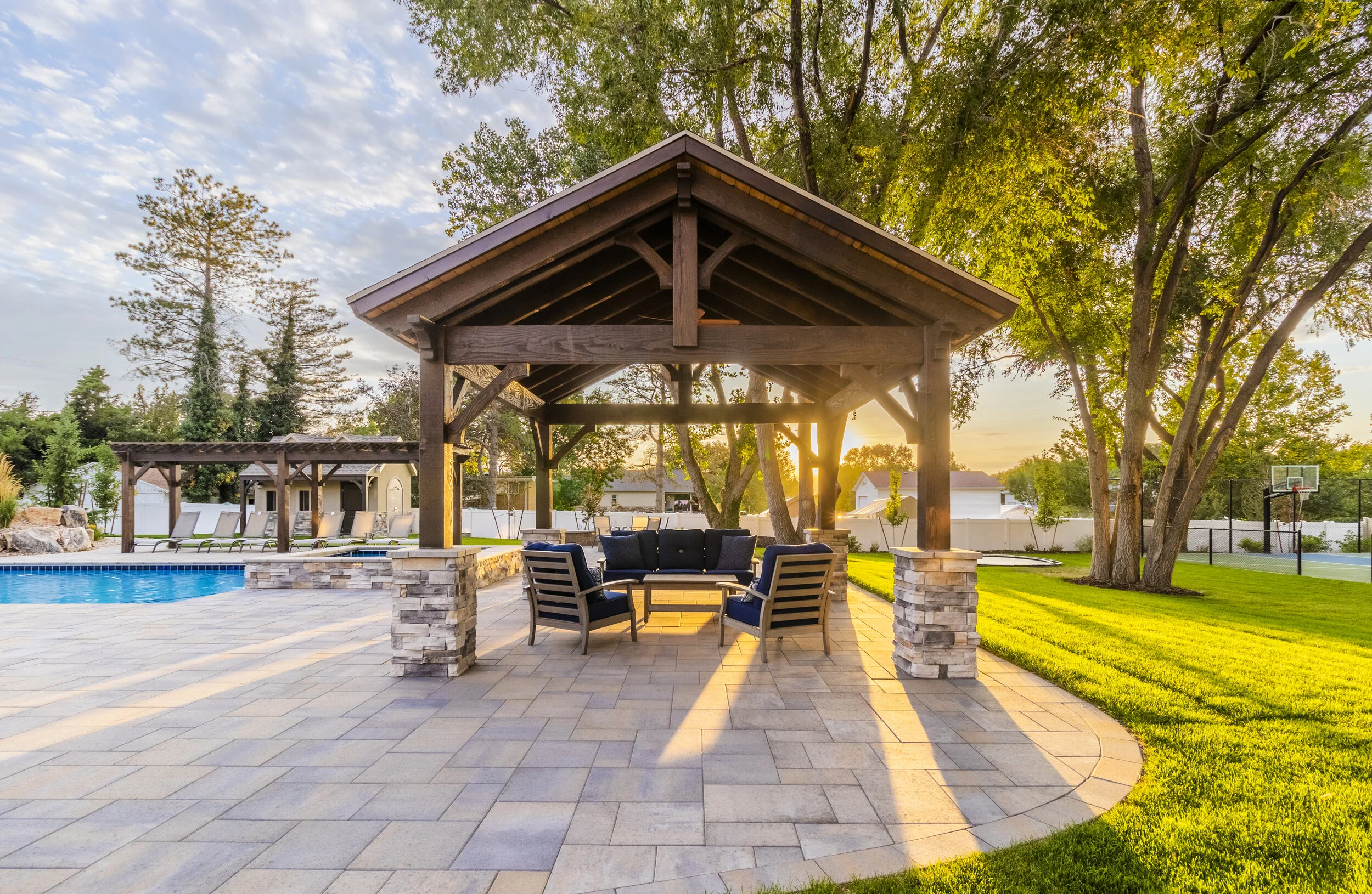 Pavilion For Backyard - Wooden Pavilions — Wright Timberframe