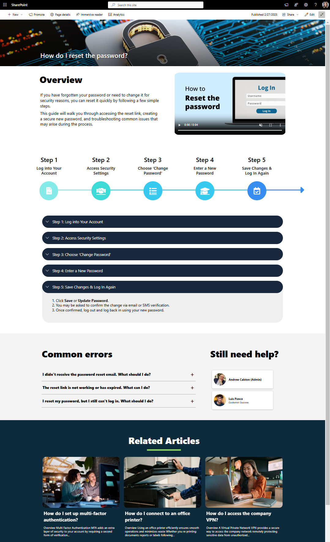 SharePoint Knowledge Base: Top Examples and Best Practices — Origami