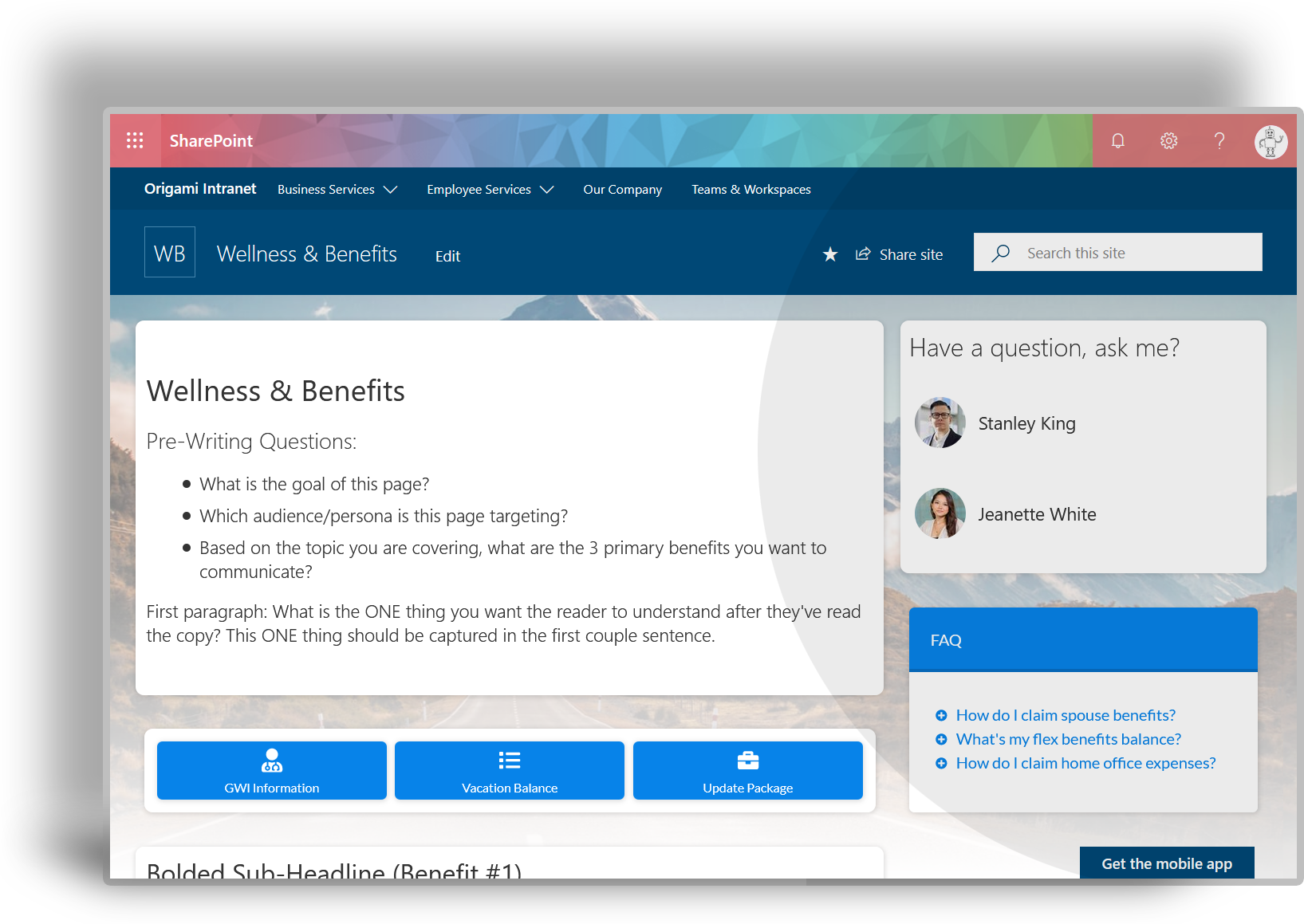 Truly Shape & Flex Your SharePoint Intranet to Your Needs | Origami ...
