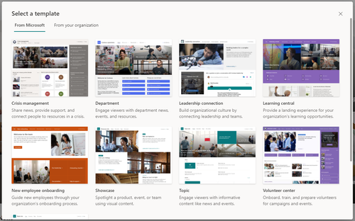 5 SharePoint Communication Site Examples and Templates — Origami