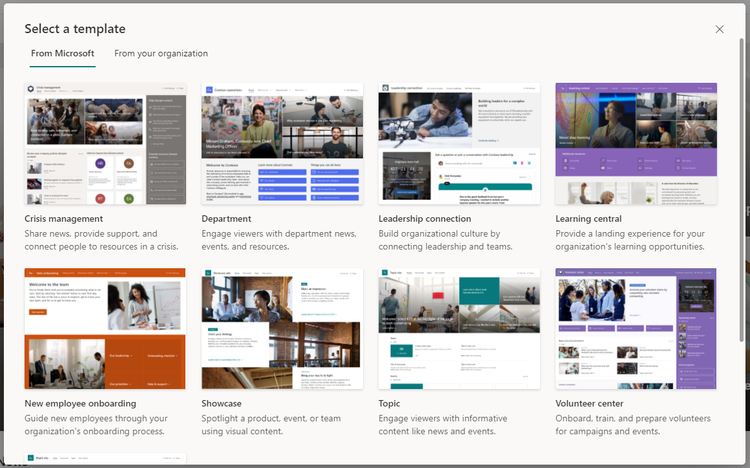 5 SharePoint Communication Site Examples and Templates — Origami