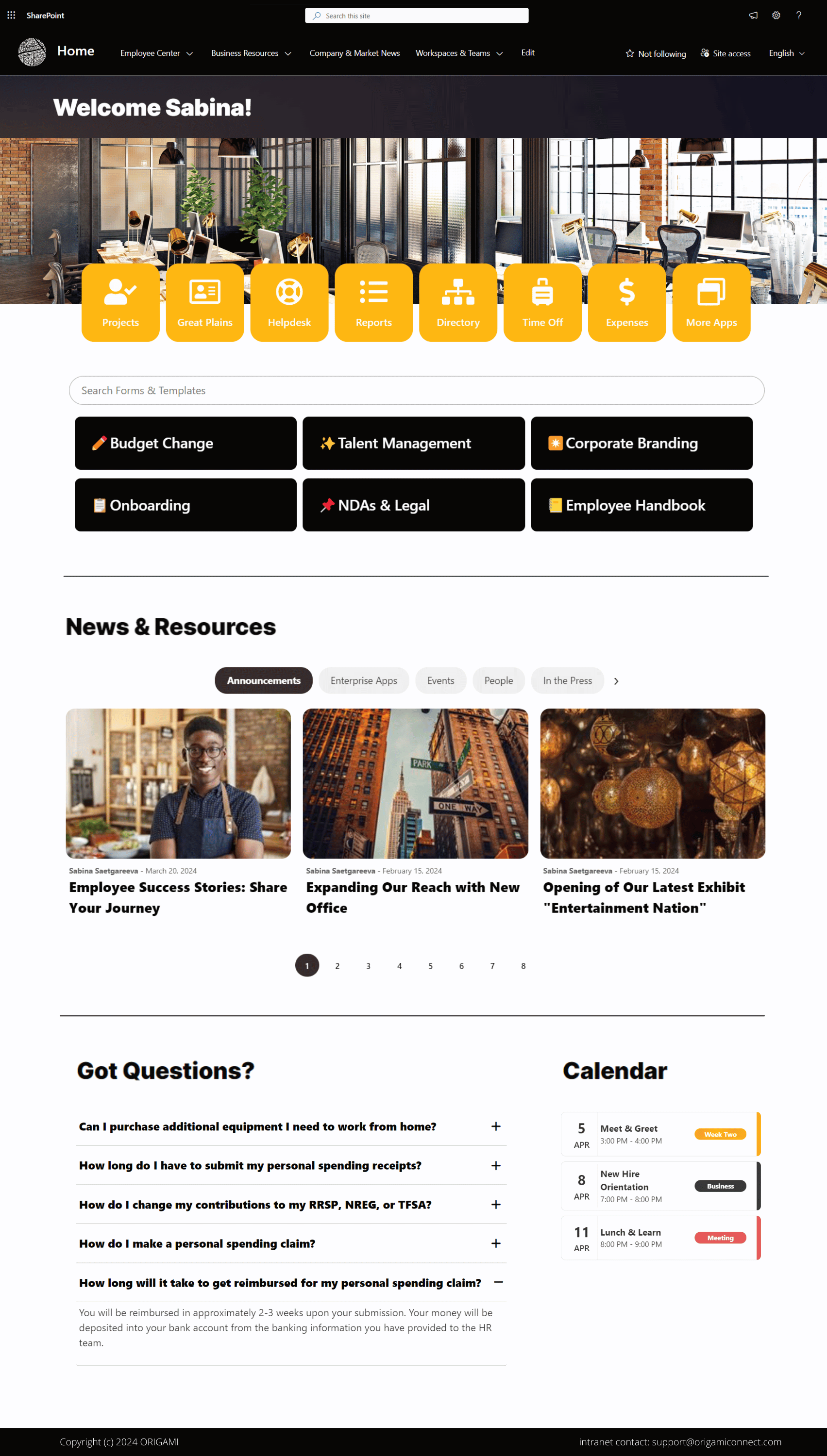 7 Stunning SharePoint Design Ideas To Inspire You In 2025 Origami