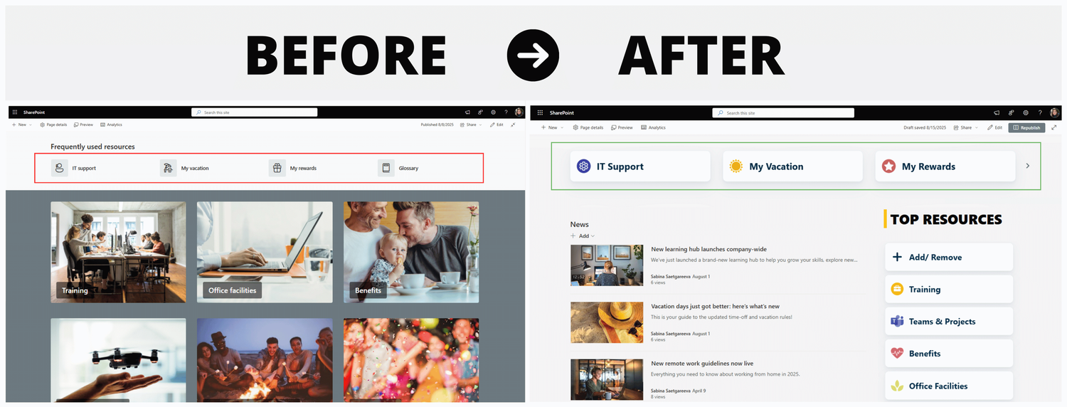 SharePoint Homepage Makeover: From Dull to Stunning — Origami