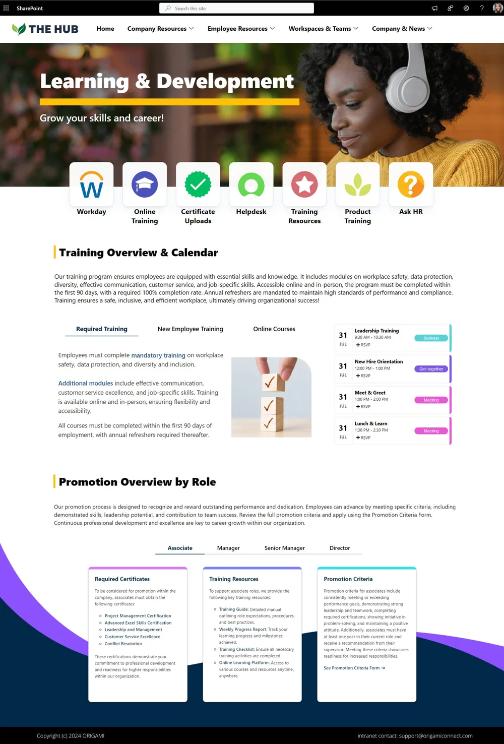 15 Modern SharePoint Intranet Site Examples for 2025 — Origami