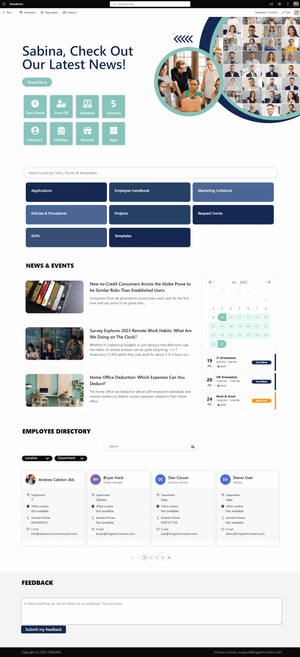7 Great SharePoint Site Templates — Origami