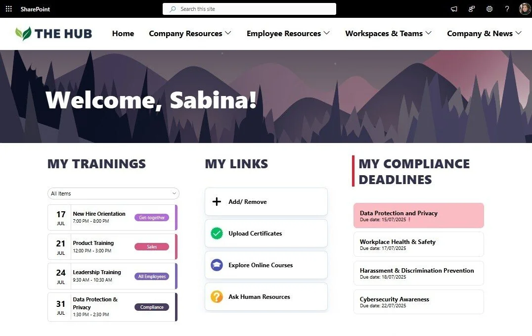 9 Great SharePoint Site Templates — Origami