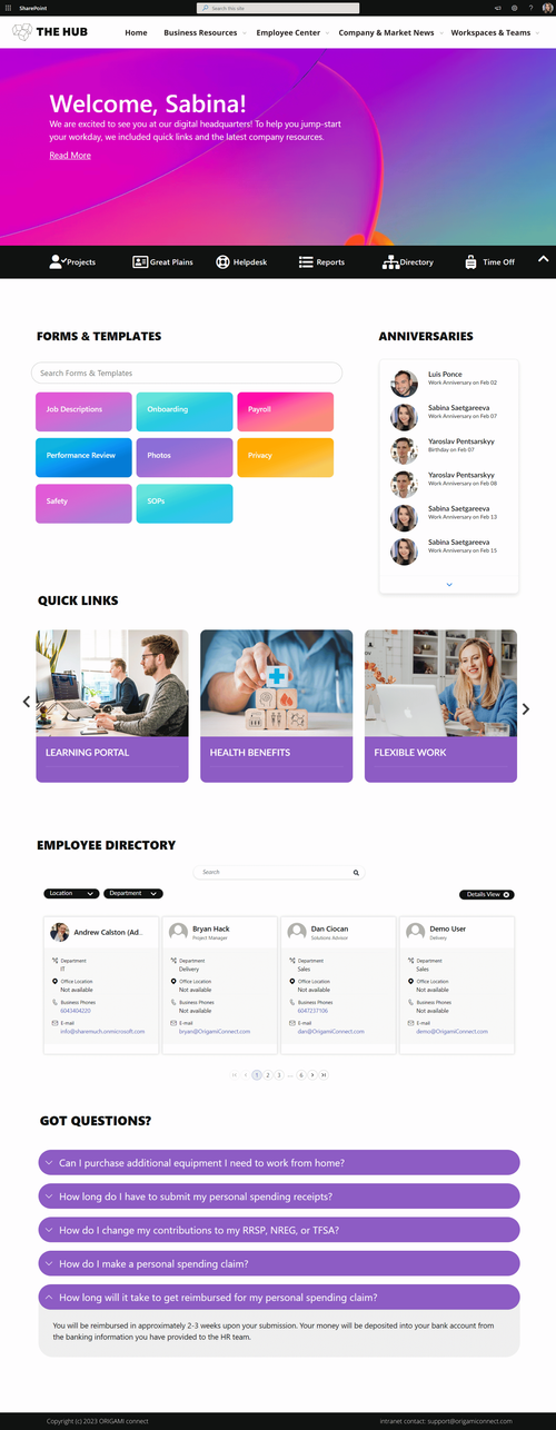 7 Stunning SharePoint Design Ideas to Inspire You in 2023 — Origami