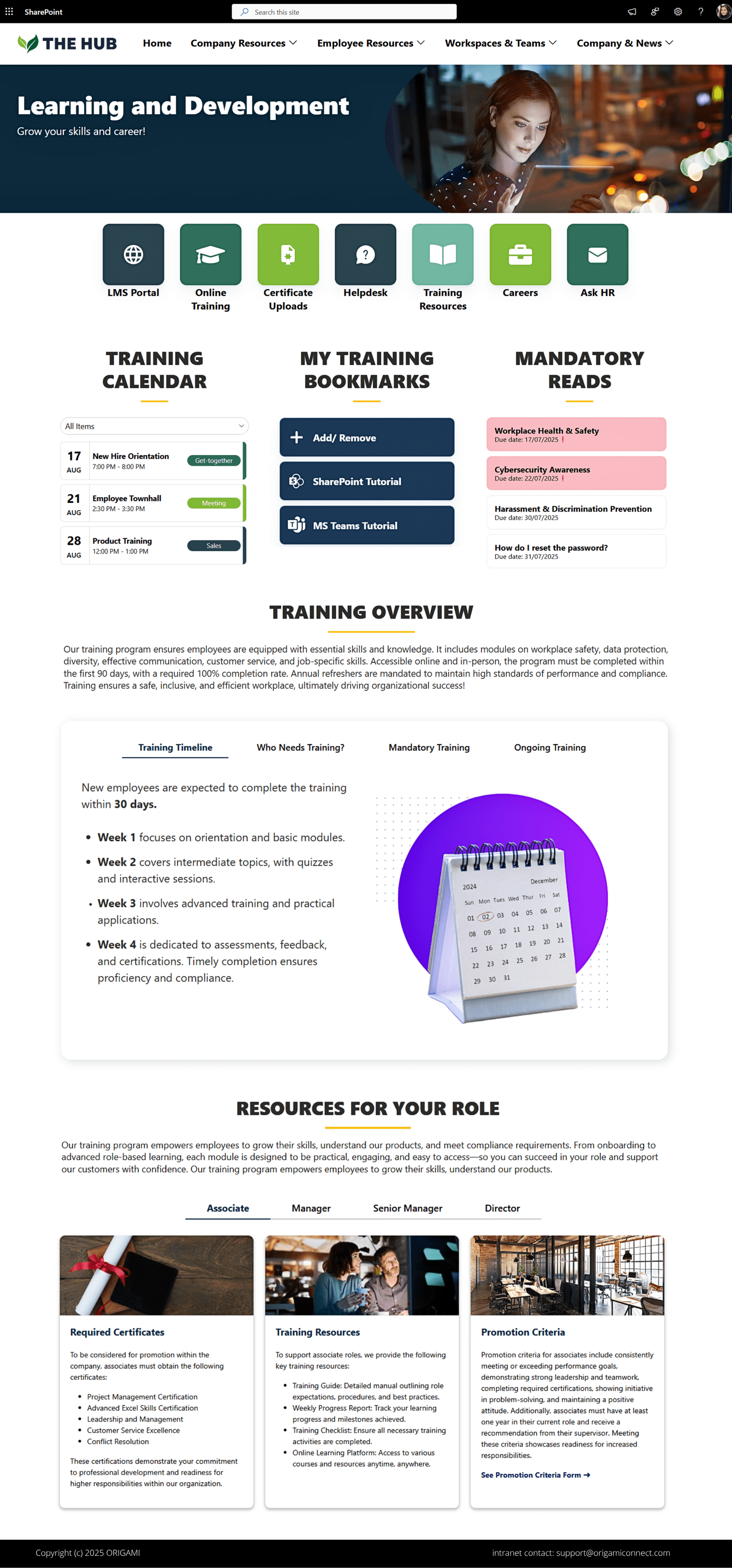 5 SharePoint Communication Site Examples and Templates — Origami