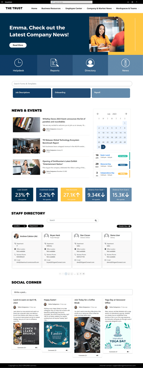 7 Stunning SharePoint Design Ideas to Inspire You in 2025 — Origami