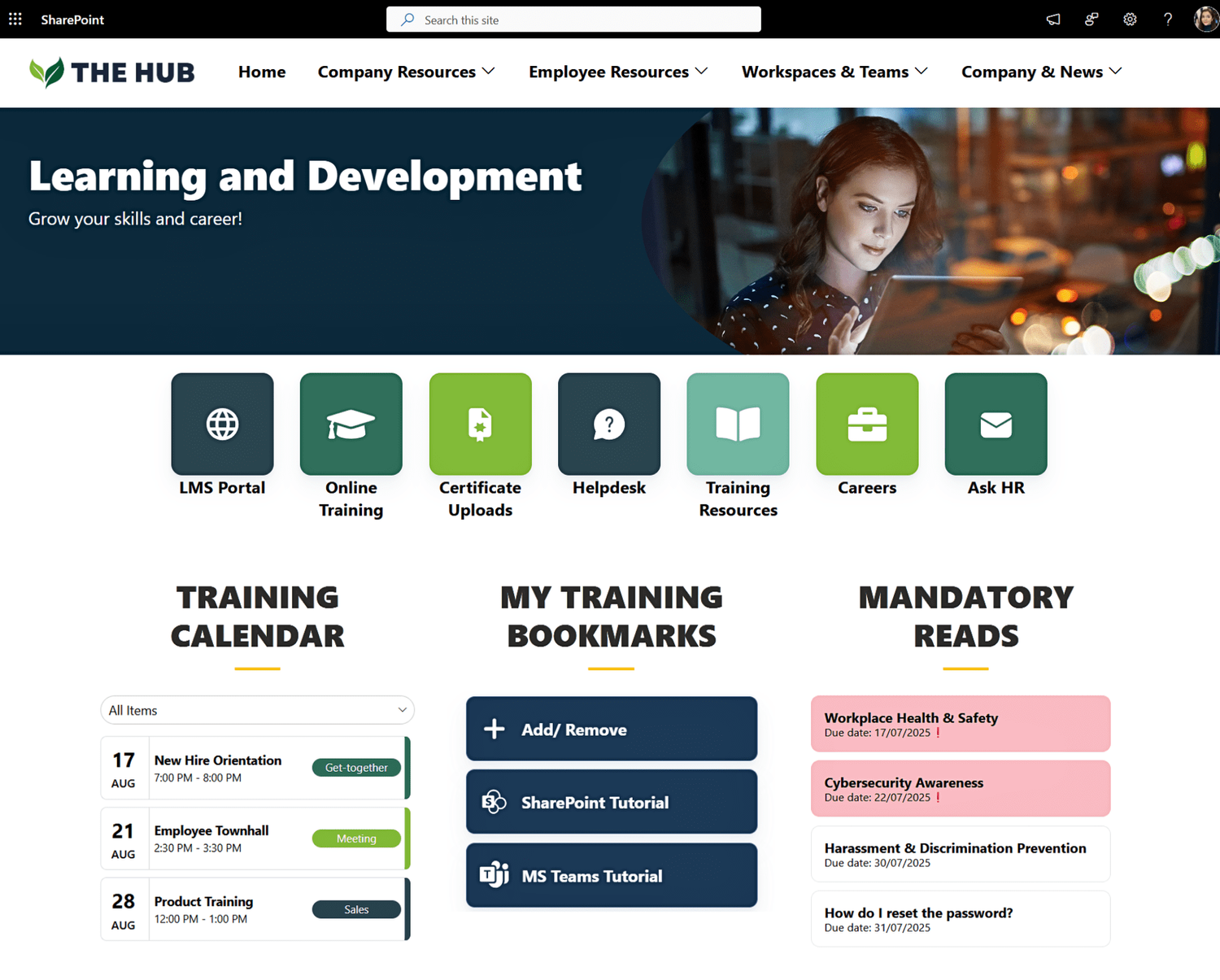 9 Great SharePoint Site Templates — Origami
