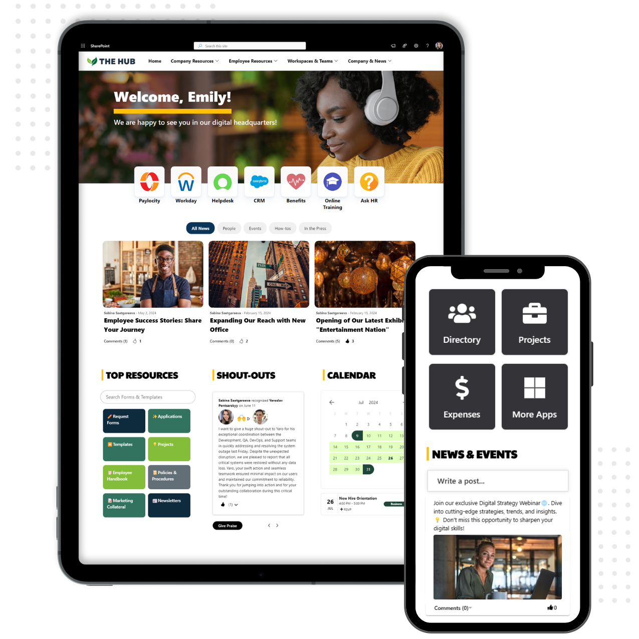 4 Key Elements of a Great Intranet Homepage Design with Examples — Origami