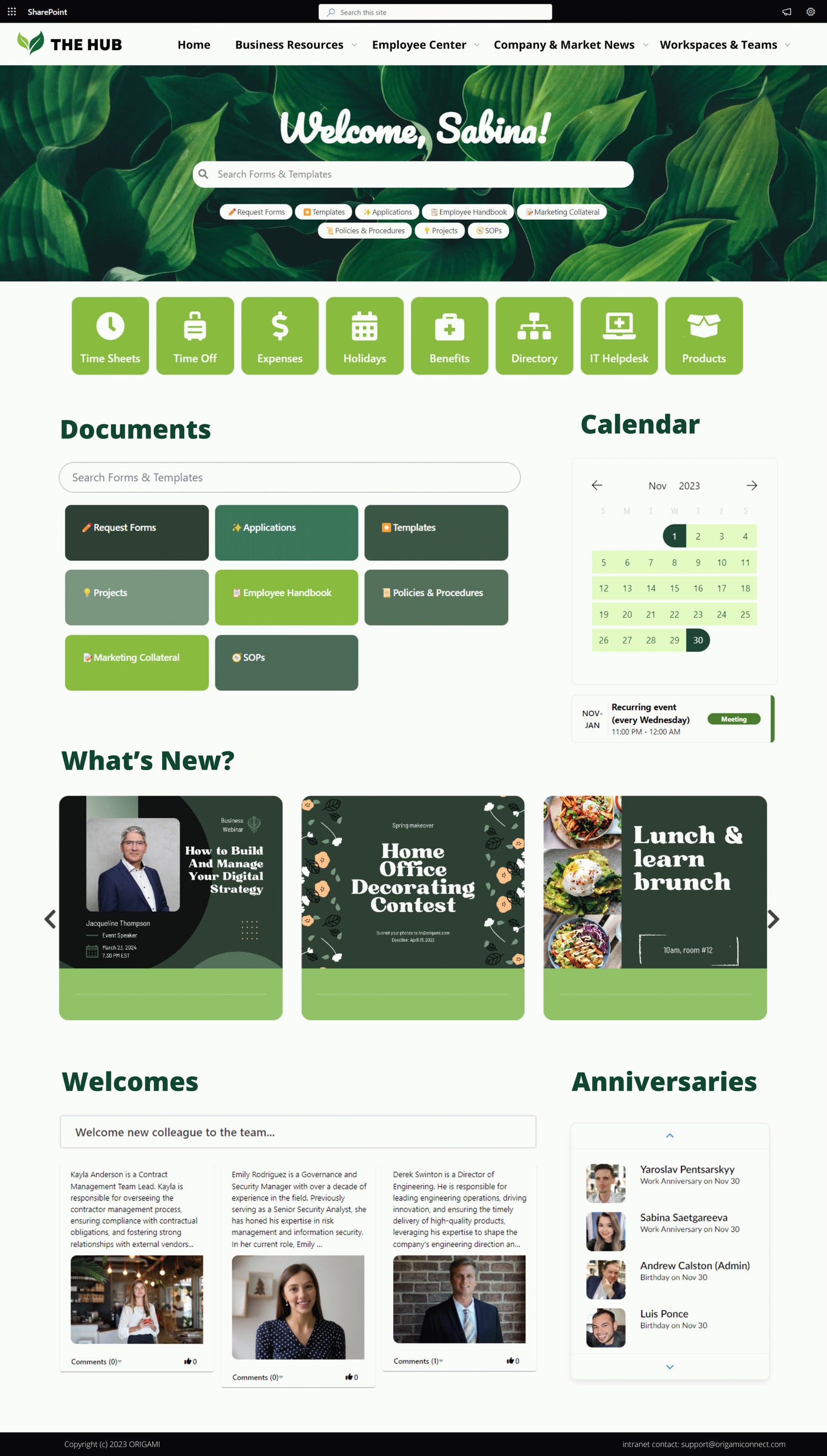 7 Stunning SharePoint Design Ideas to Inspire You in 2025 — Origami