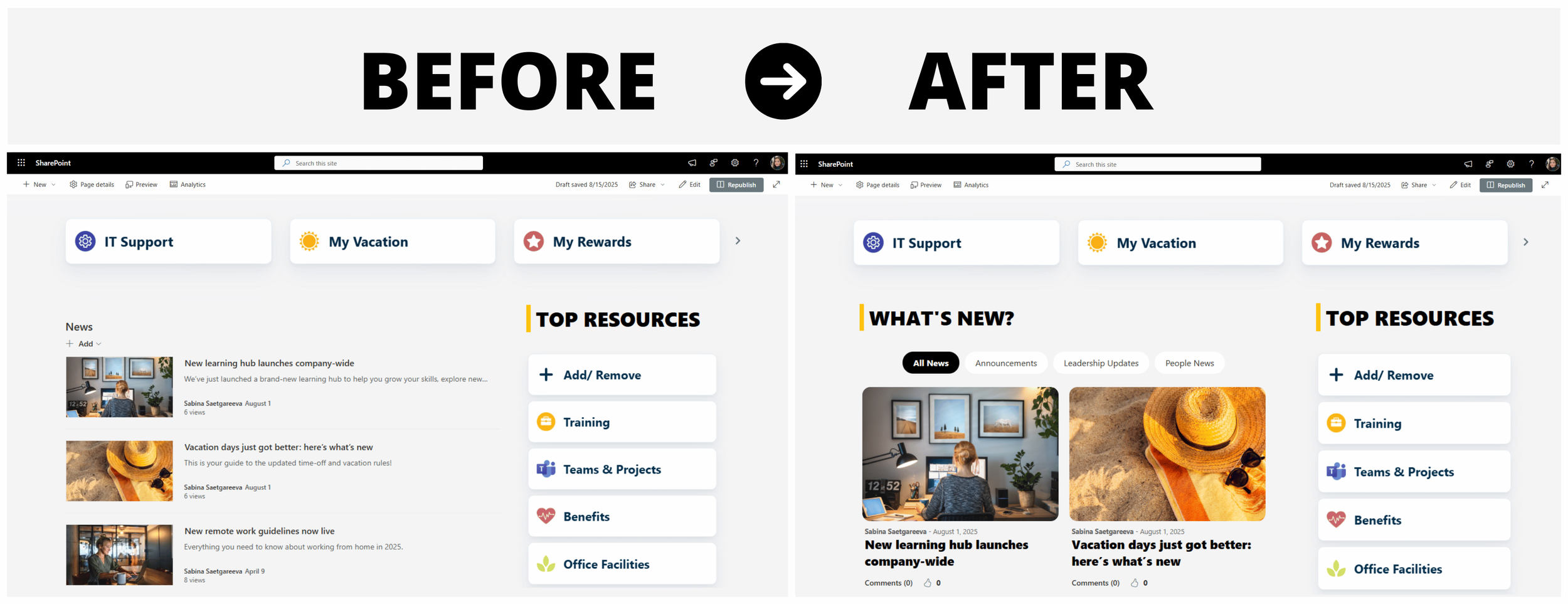 SharePoint Homepage Makeover: From Dull to Stunning — Origami