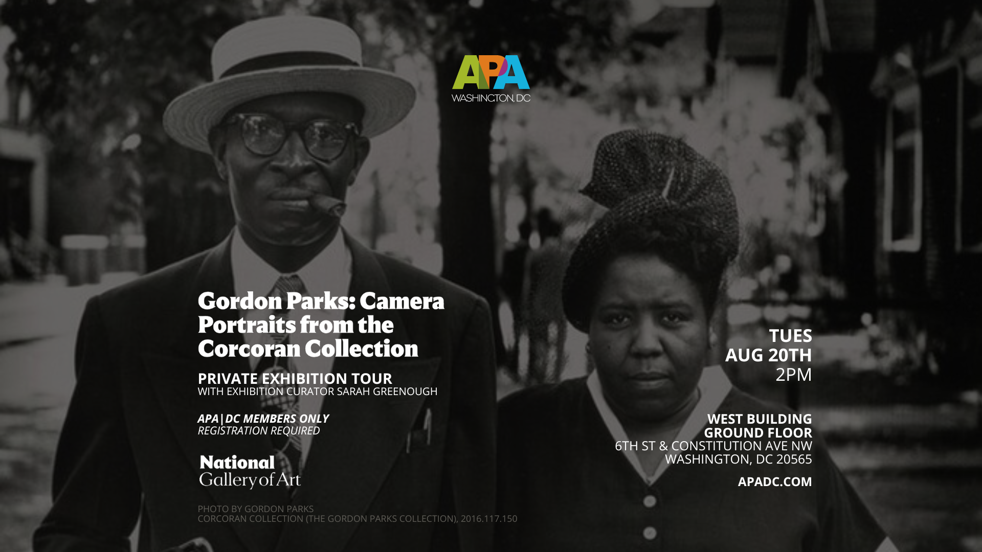 APA | DC - Gordon Parks: Camera Portraits - Private Exhibition Tour ...