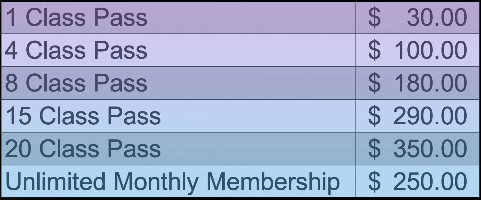 Class Costs — Flight Aerial & Pole Dance | Morris County New Jersey ...