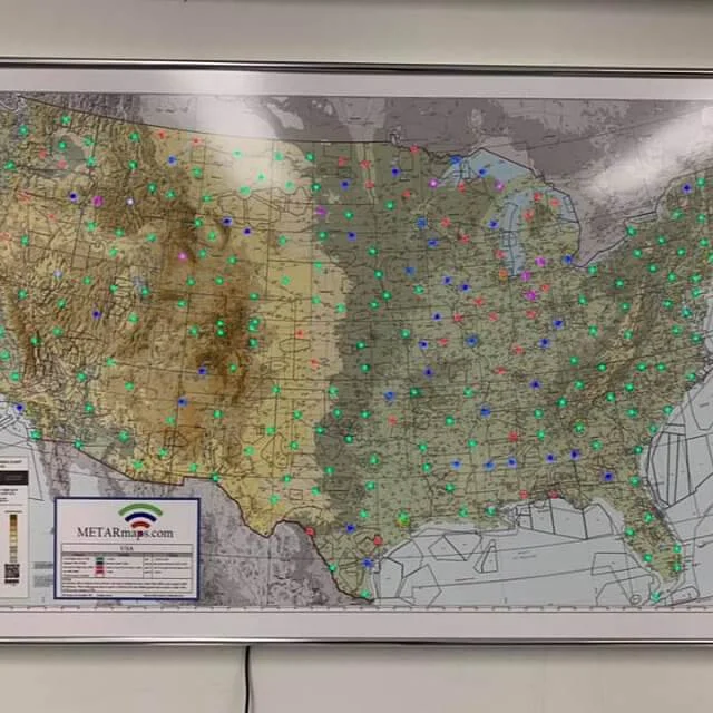USA - METARmaps™ - Aviation Sectional LED METAR Maps