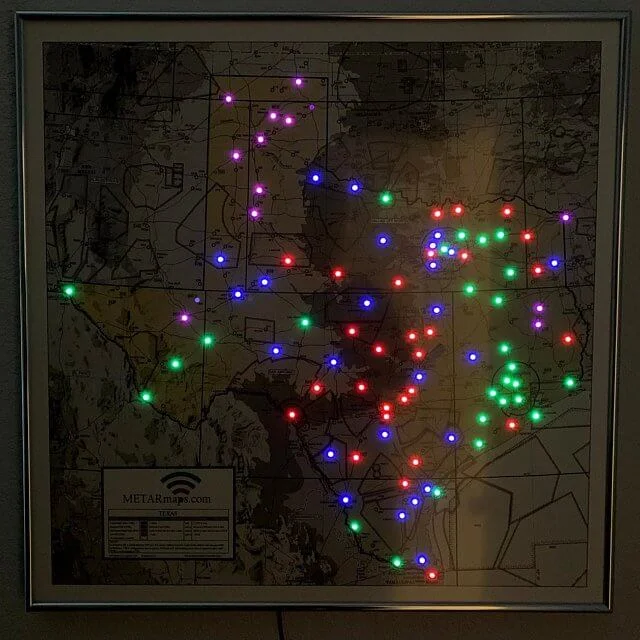 Texas - METARmaps™ - Aviation Sectional LED METAR Maps