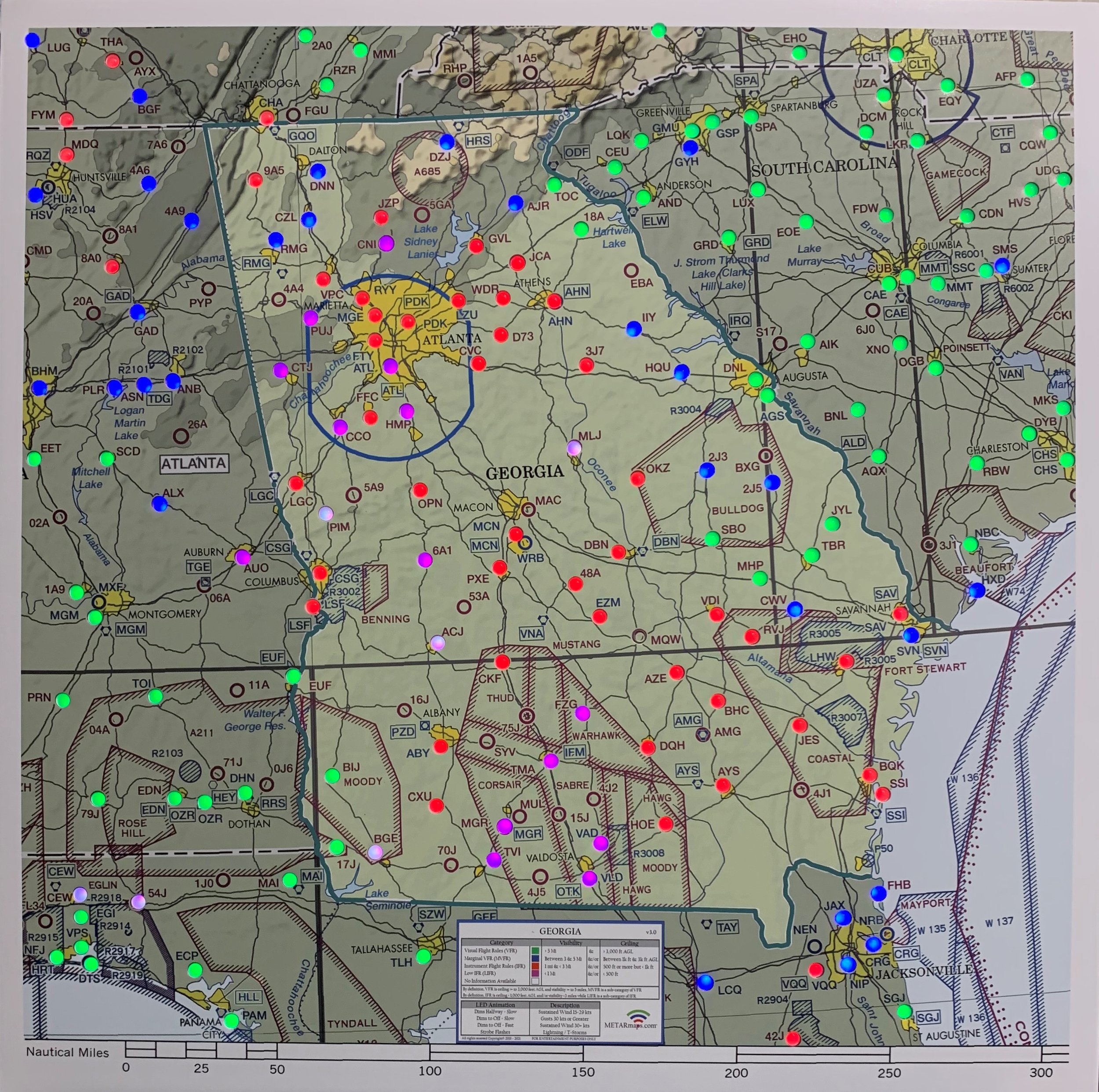 METARmaps™ — METARmaps™ - Aviation Sectional LED METAR Maps