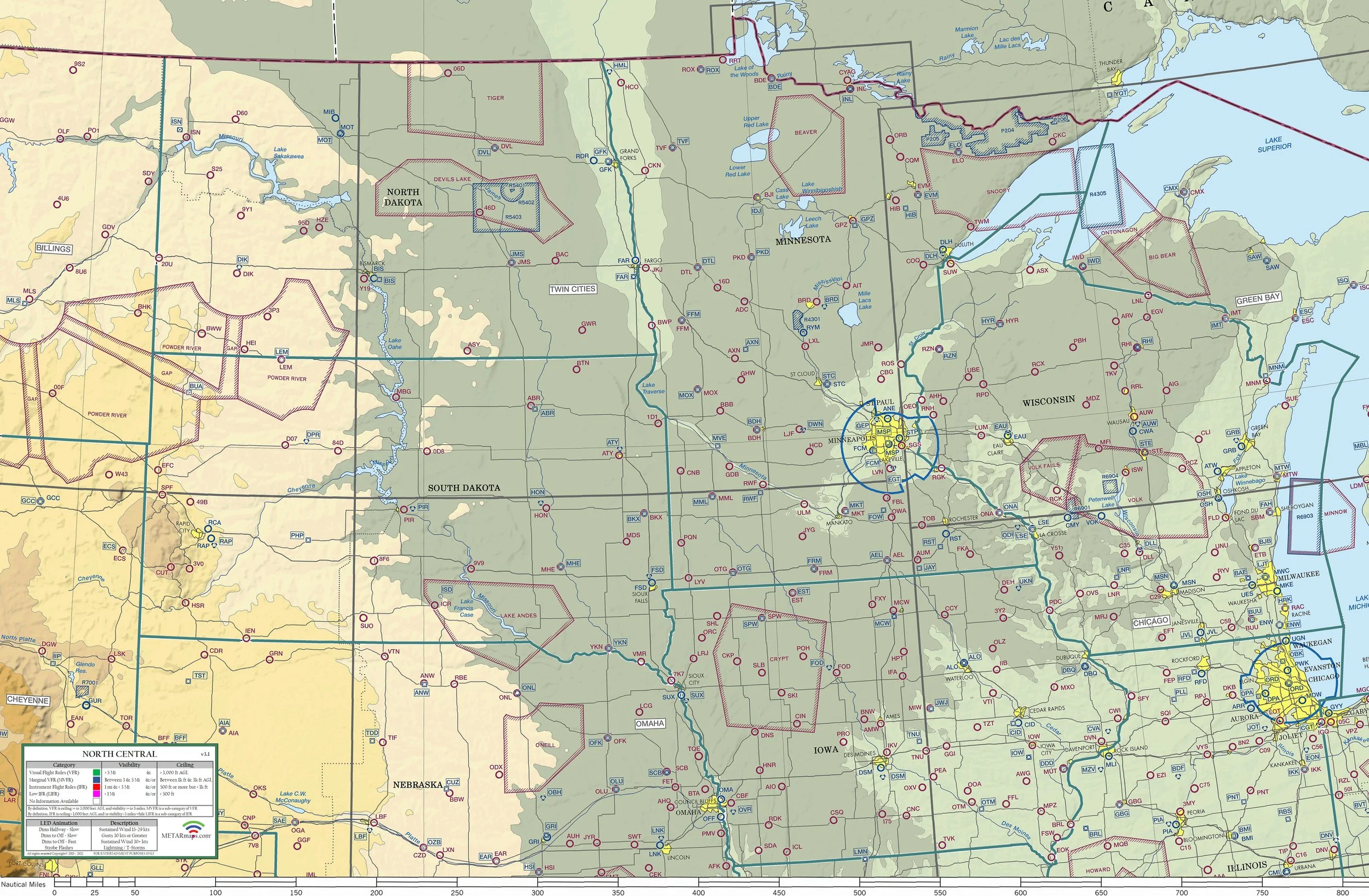 METARmaps™ — METARmaps™ - Aviation Sectional LED METAR Maps