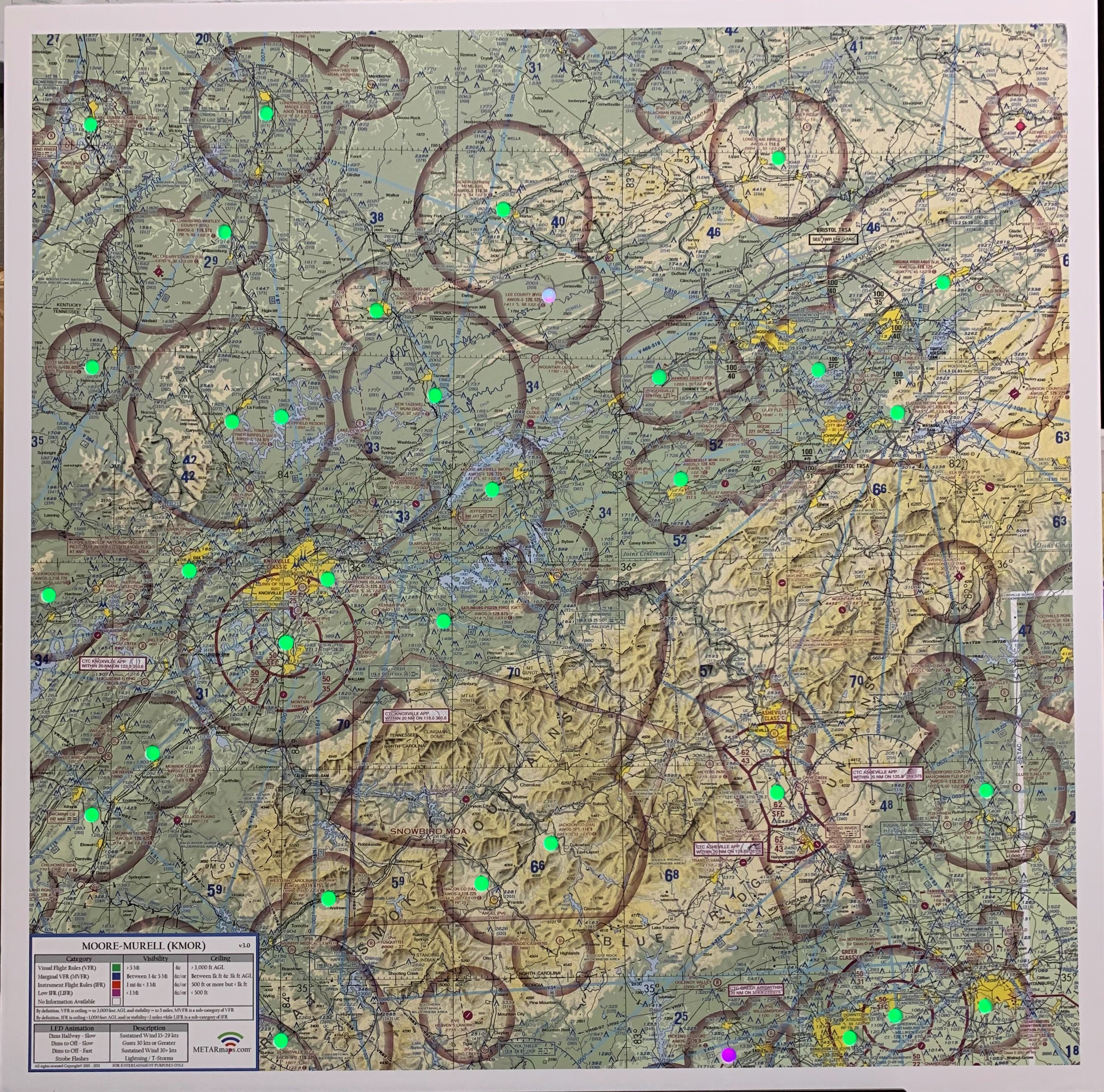 METARmaps™ — METARmaps™ - Aviation Sectional LED METAR Maps