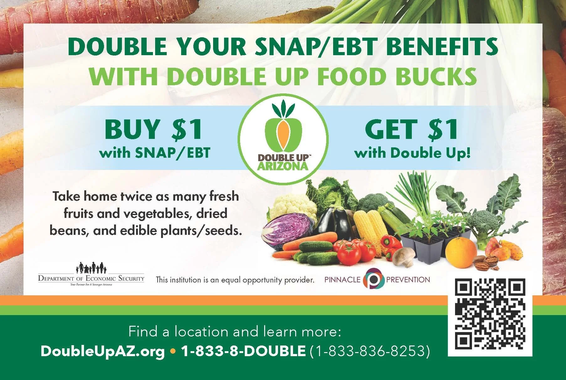 Promotional materials — Double Up Food Bucks Arizona