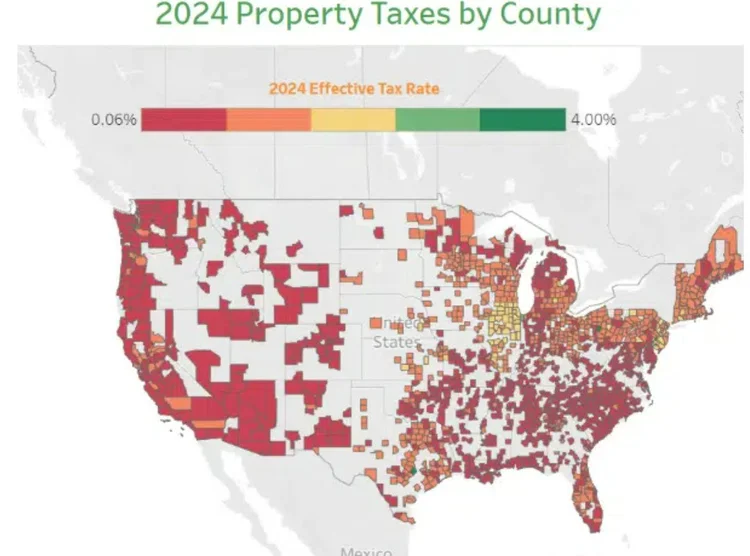 Where are Property Taxes Highest and Lowest Across the United States ...
