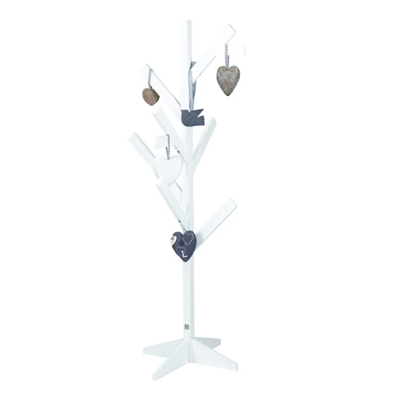 Hampton Wooden Coat Stand // White — Interior White
