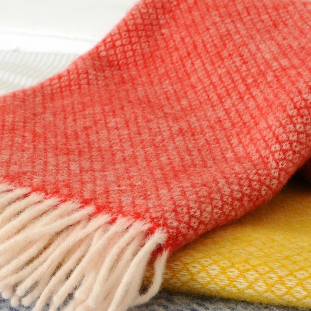 Snuggly Lambswool Throw — Interior White