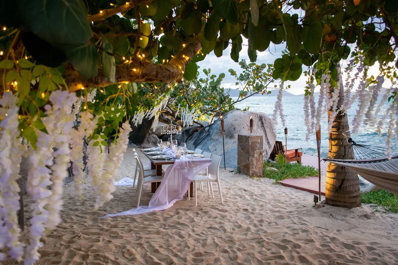 CocoMaya private beach dinners. Beach dinner. Private dining Virgin ...