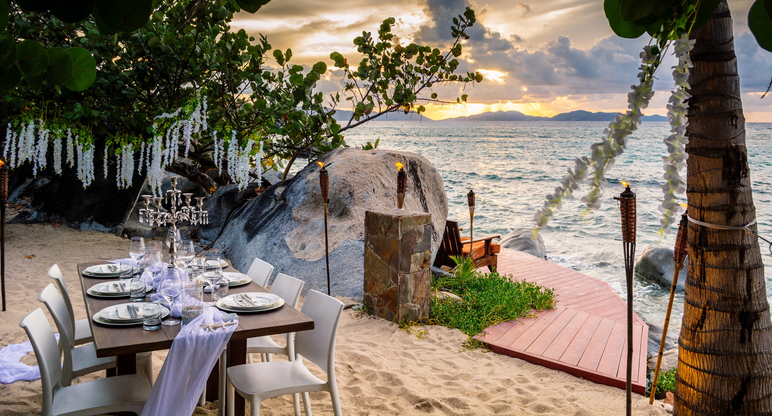 CocoMaya private beach dinners. Beach dinner. Private dining Virgin ...