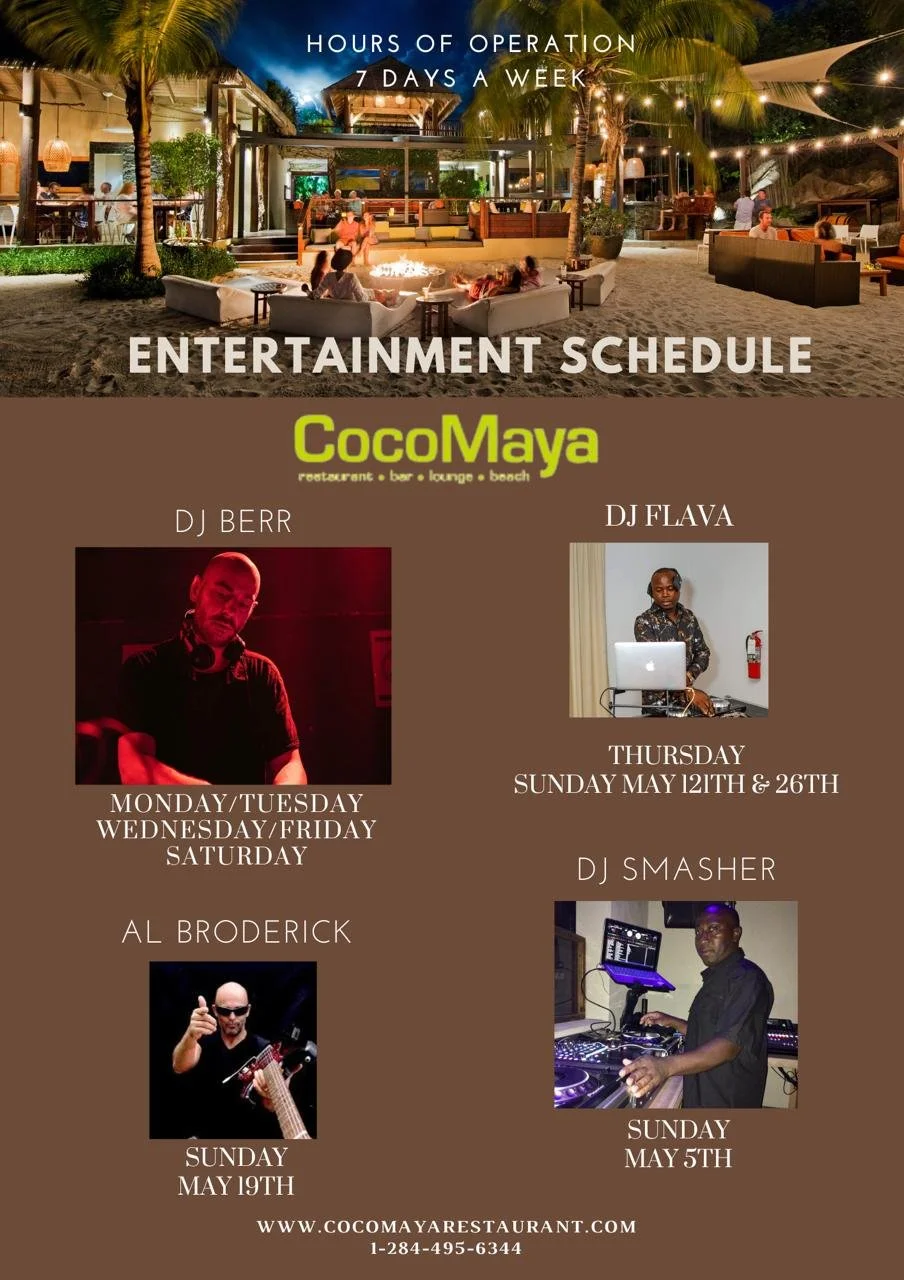 CocoMaya Restaurant is just around the corner from The Baths, located ...