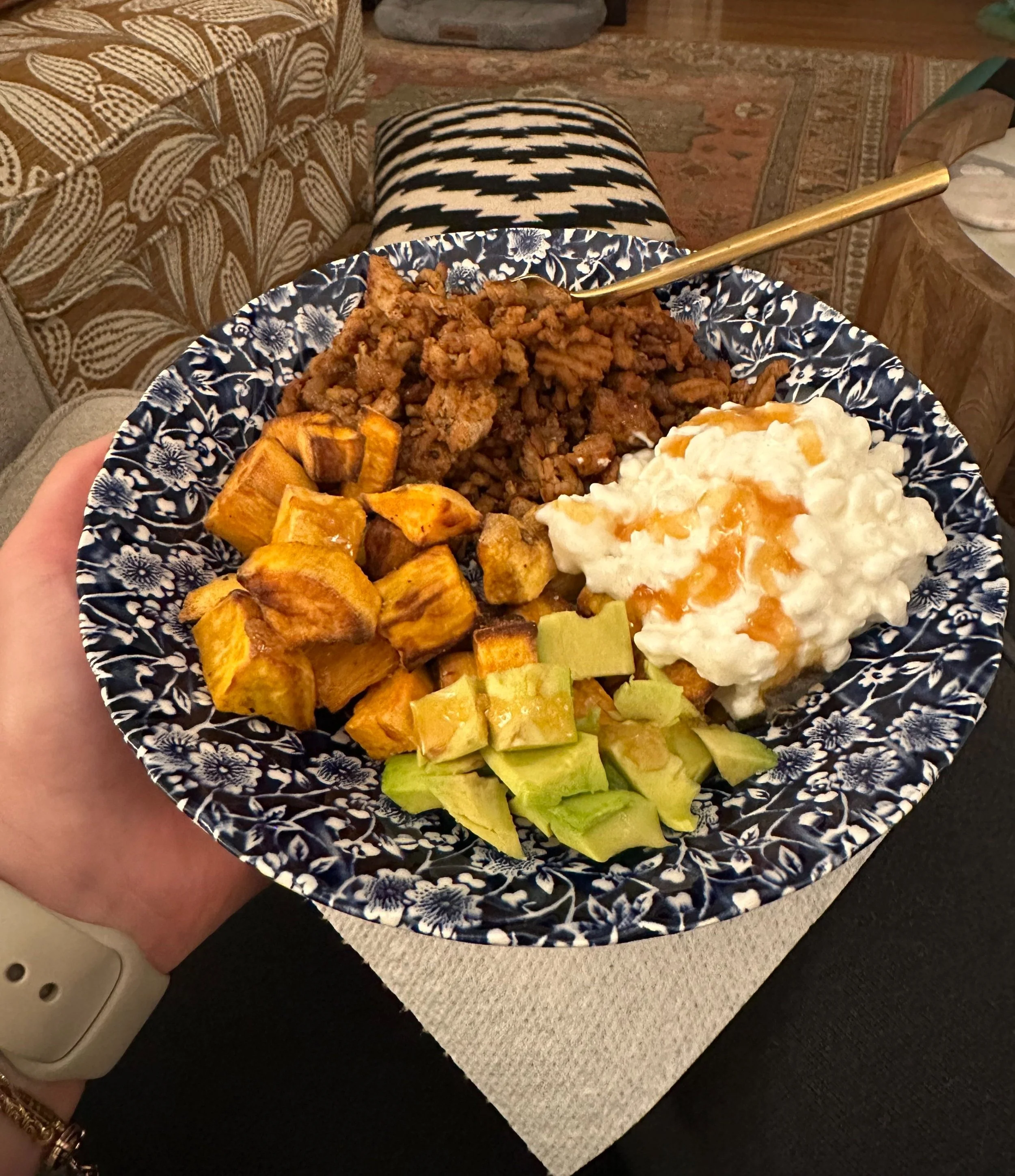 Cottage Cheese Sweet Potato Beef Bowl — Everglow Wellness