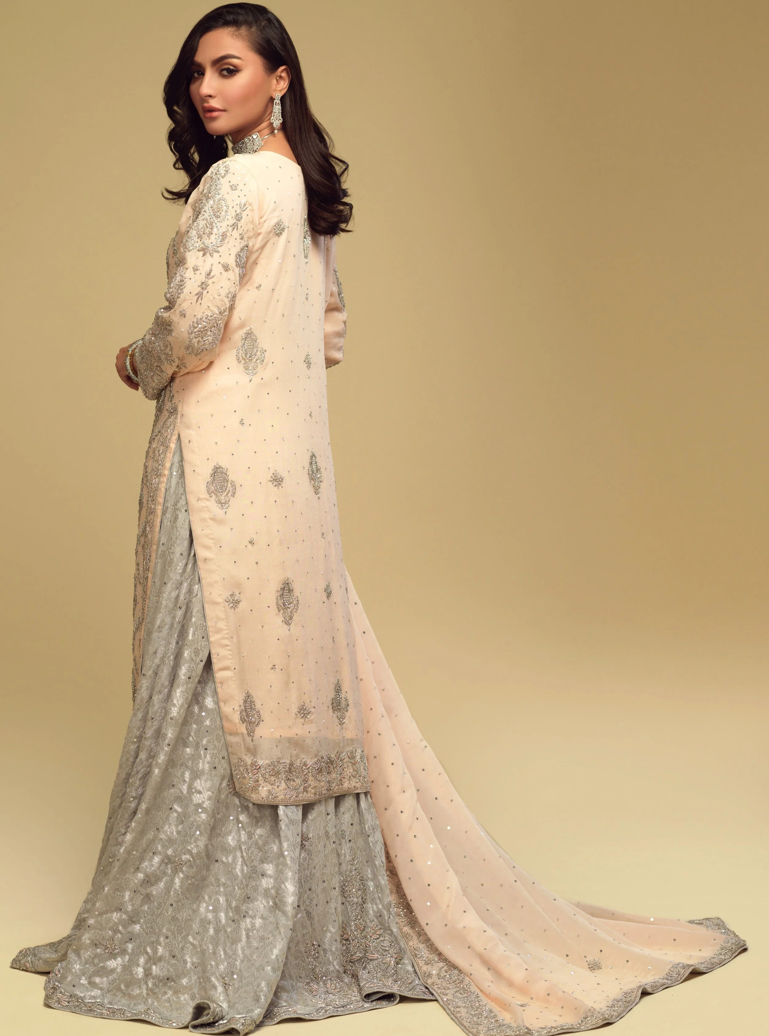 Bridal Dresses Hand Embroidery Chiffon Collections Vol 1 ROSEBERRY ICE ...