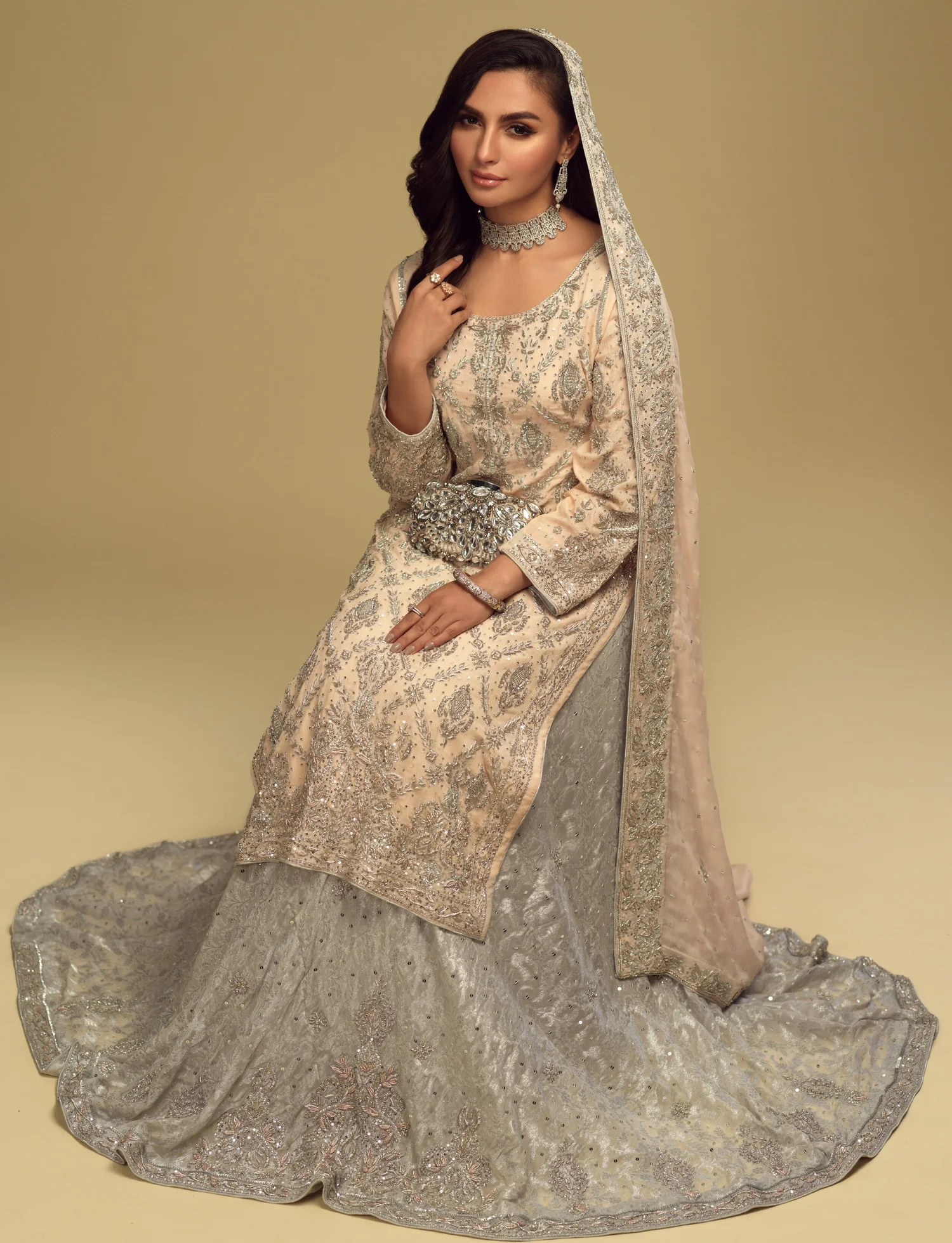 Bridal Dresses Hand Embroidery Chiffon Collections Vol 1 ROSEBERRY ICE ...