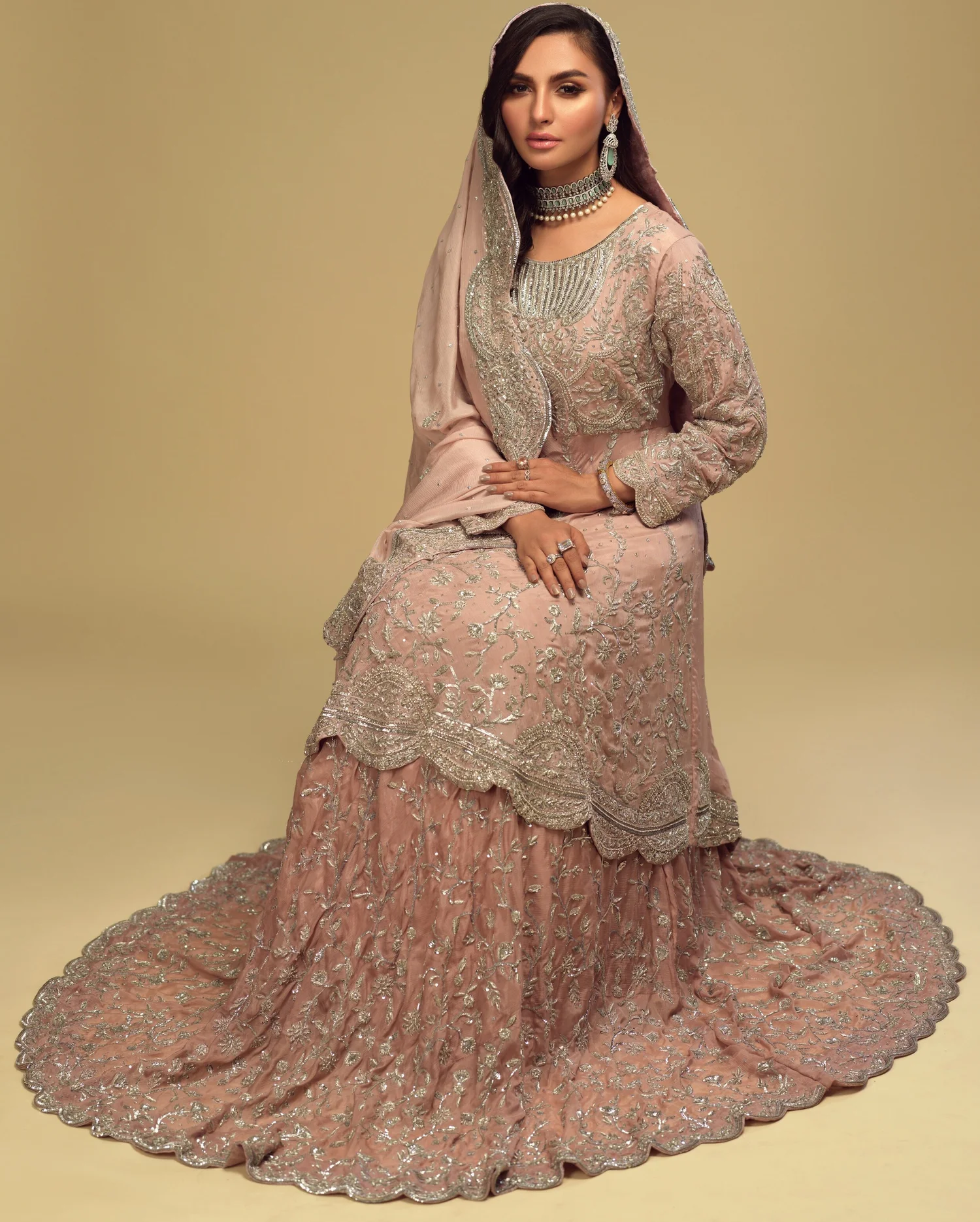 Bridal Dresses Hand Embroidery Chiffon Collections Vol 1 Roya E Husn ...