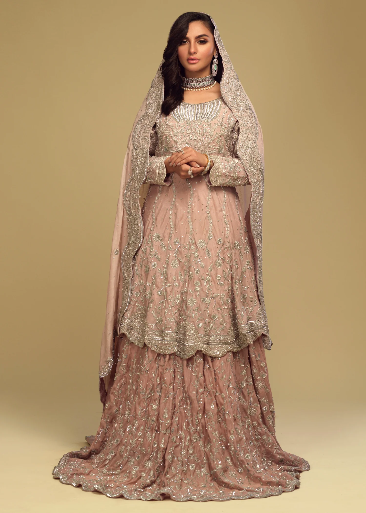 Bridal Dresses Hand Embroidery Chiffon Collections Vol 1 Roya E Husn ...