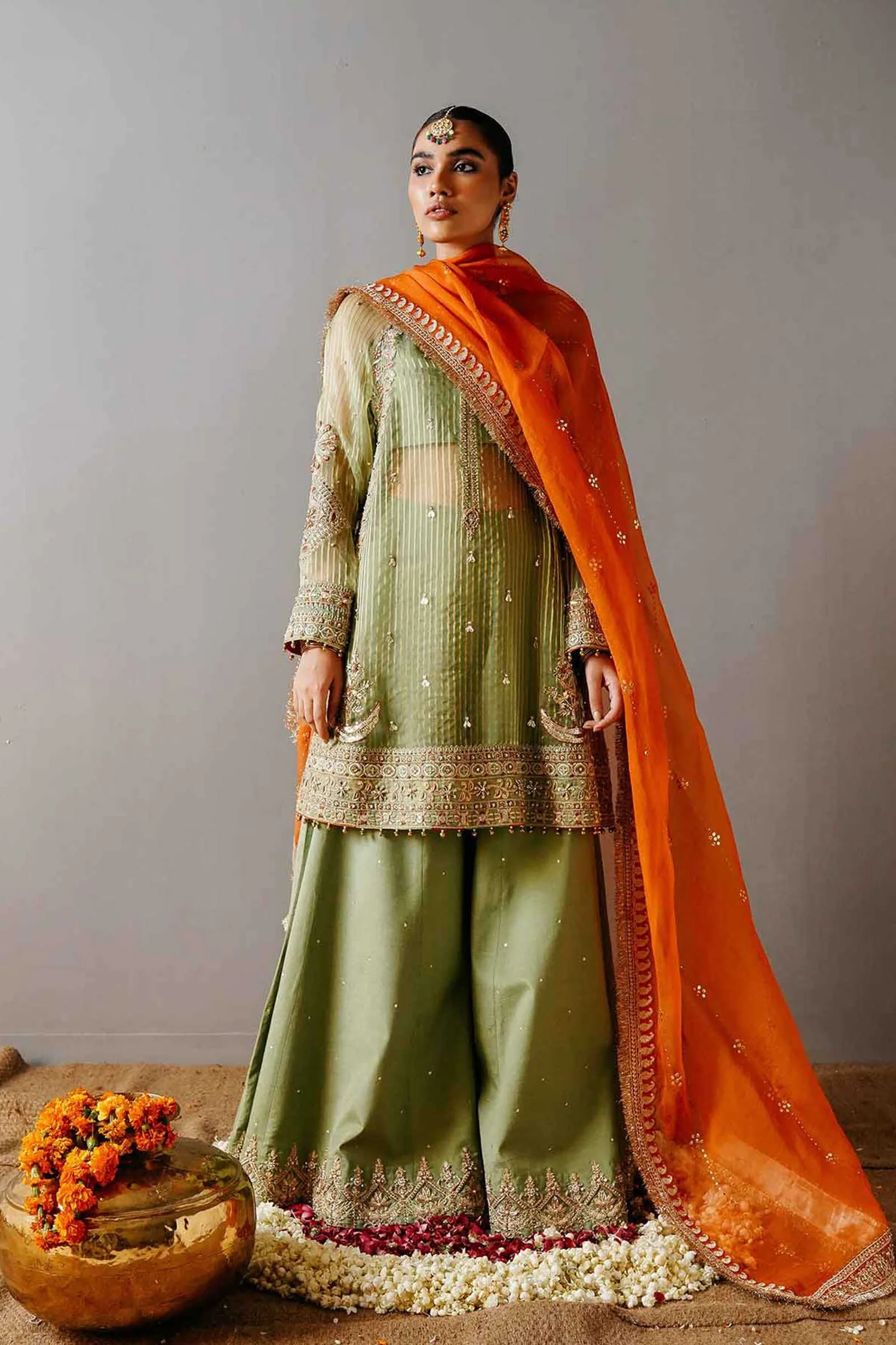 Bridal Dresses Hand Embroidery Chiffon Collections ZC-3010 By Sammy ...