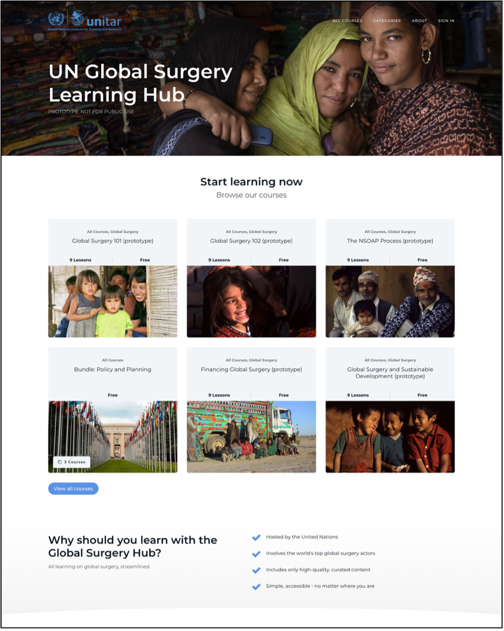UN Learning Hub — Global Surgery Foundation