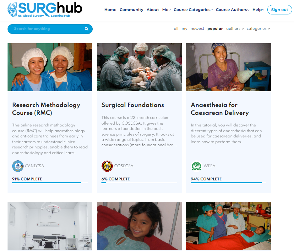 The UN Global Surgery Learning Hub — The Global Surgery Foundation