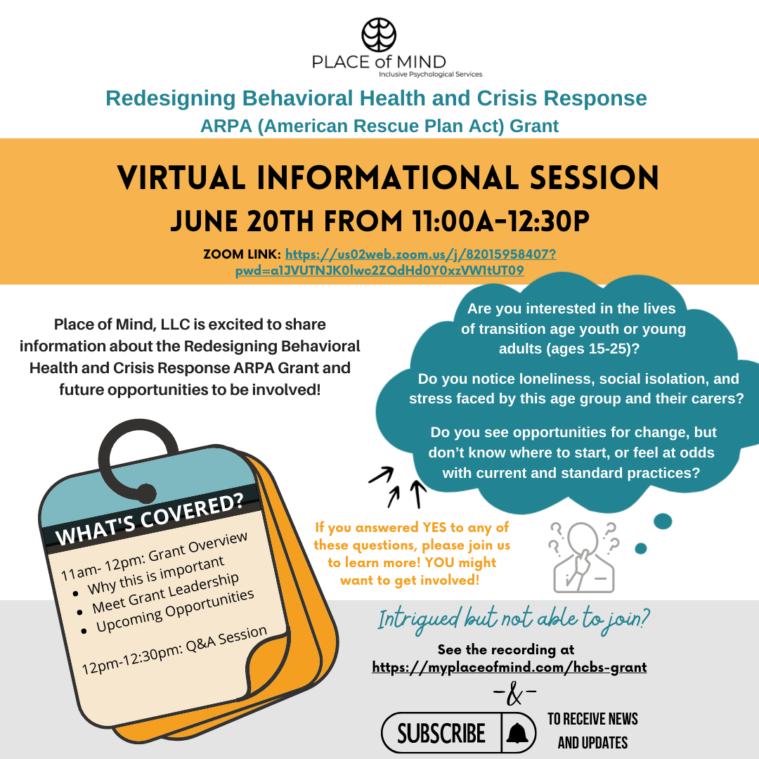 ARPA-HCBS Grant — Place of Mind