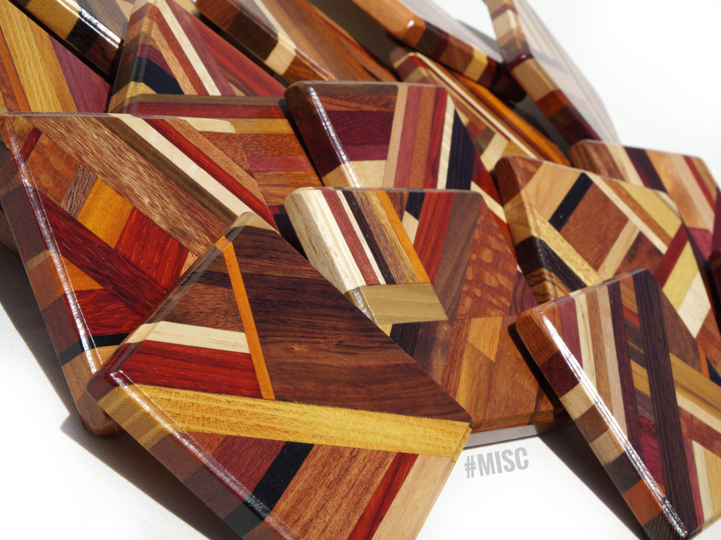 Assorted Coasters — Exotic Chopping Blocks