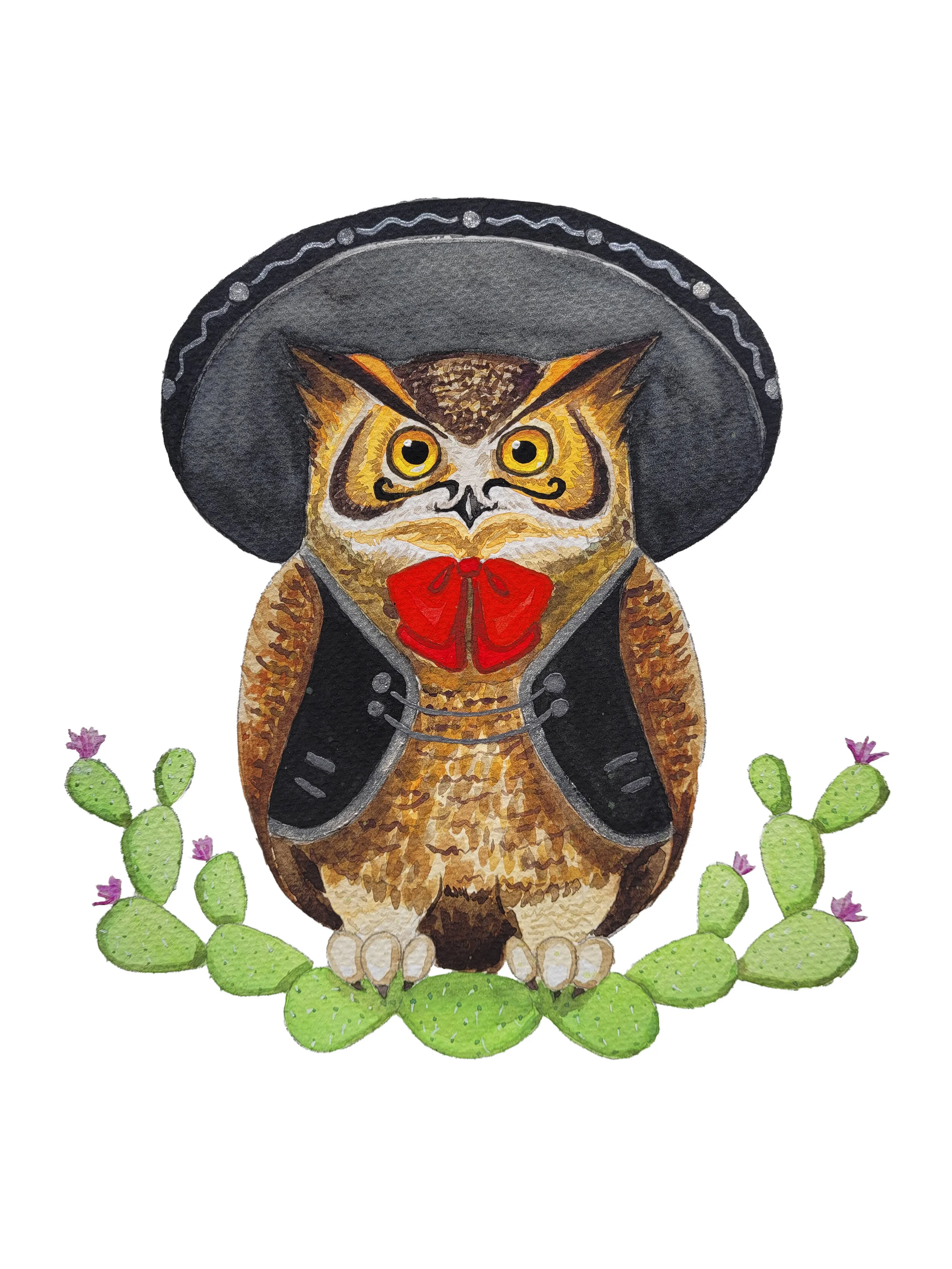 Mariachi Owl — Wonderful Wallace Art