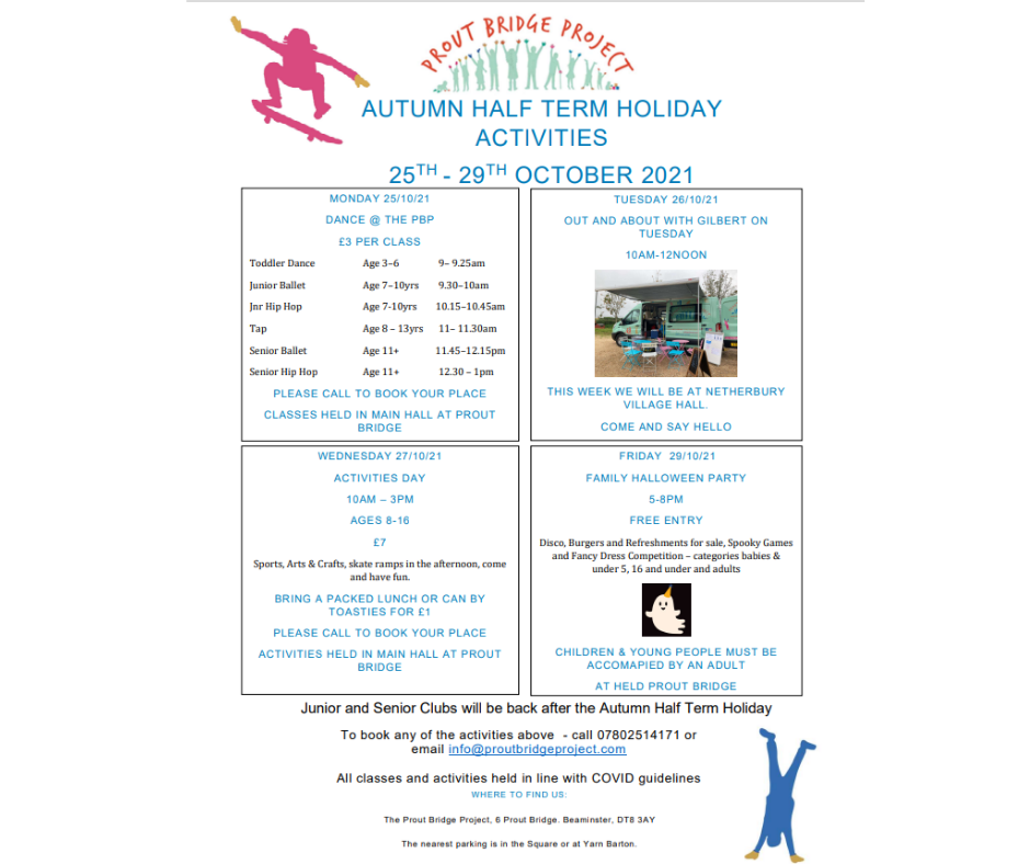 Autumn Half Term Holiday Activities — Prout Bridge Project