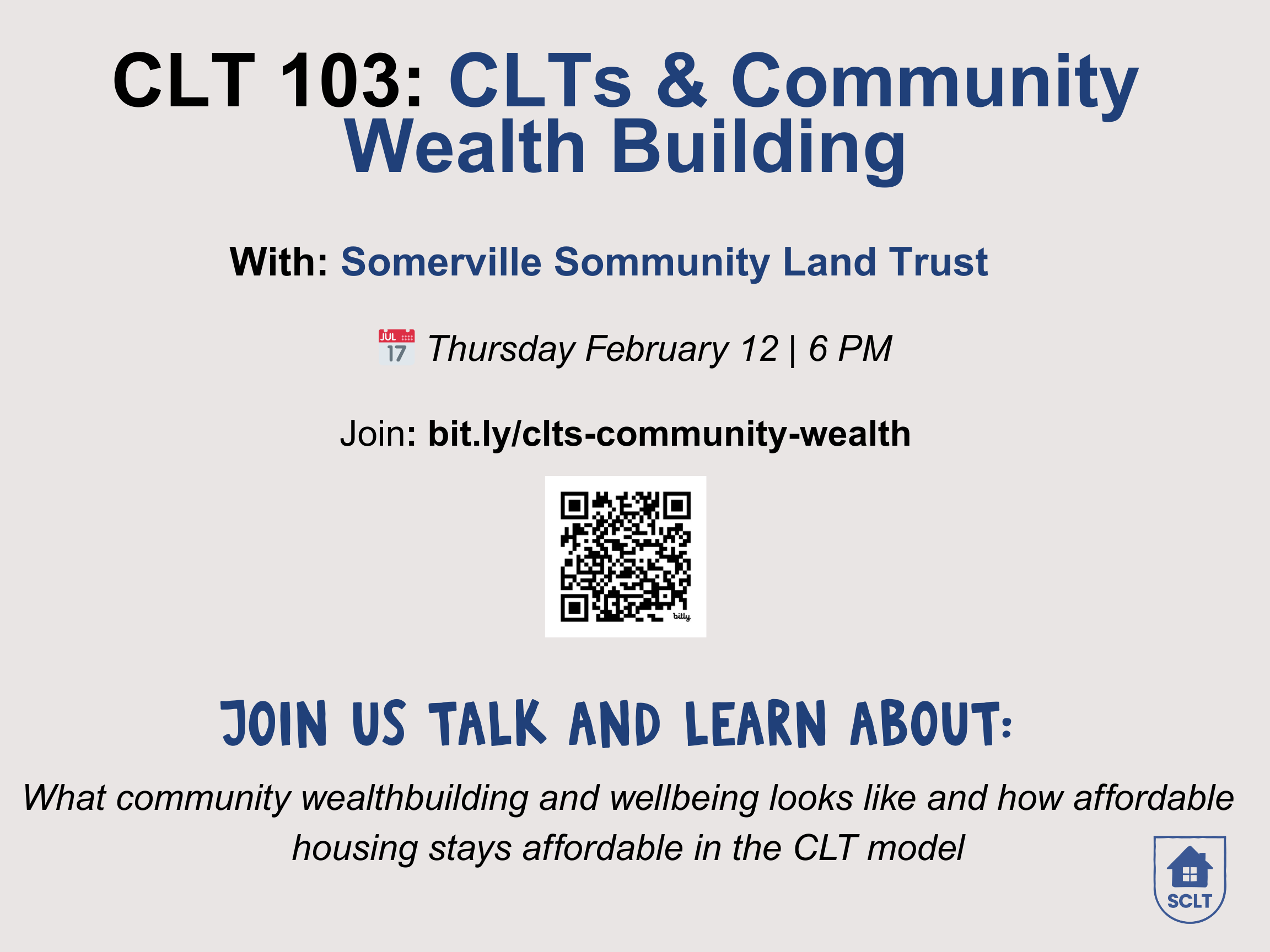 CLT 103: CLTs & Community Wealth Building — SCLT