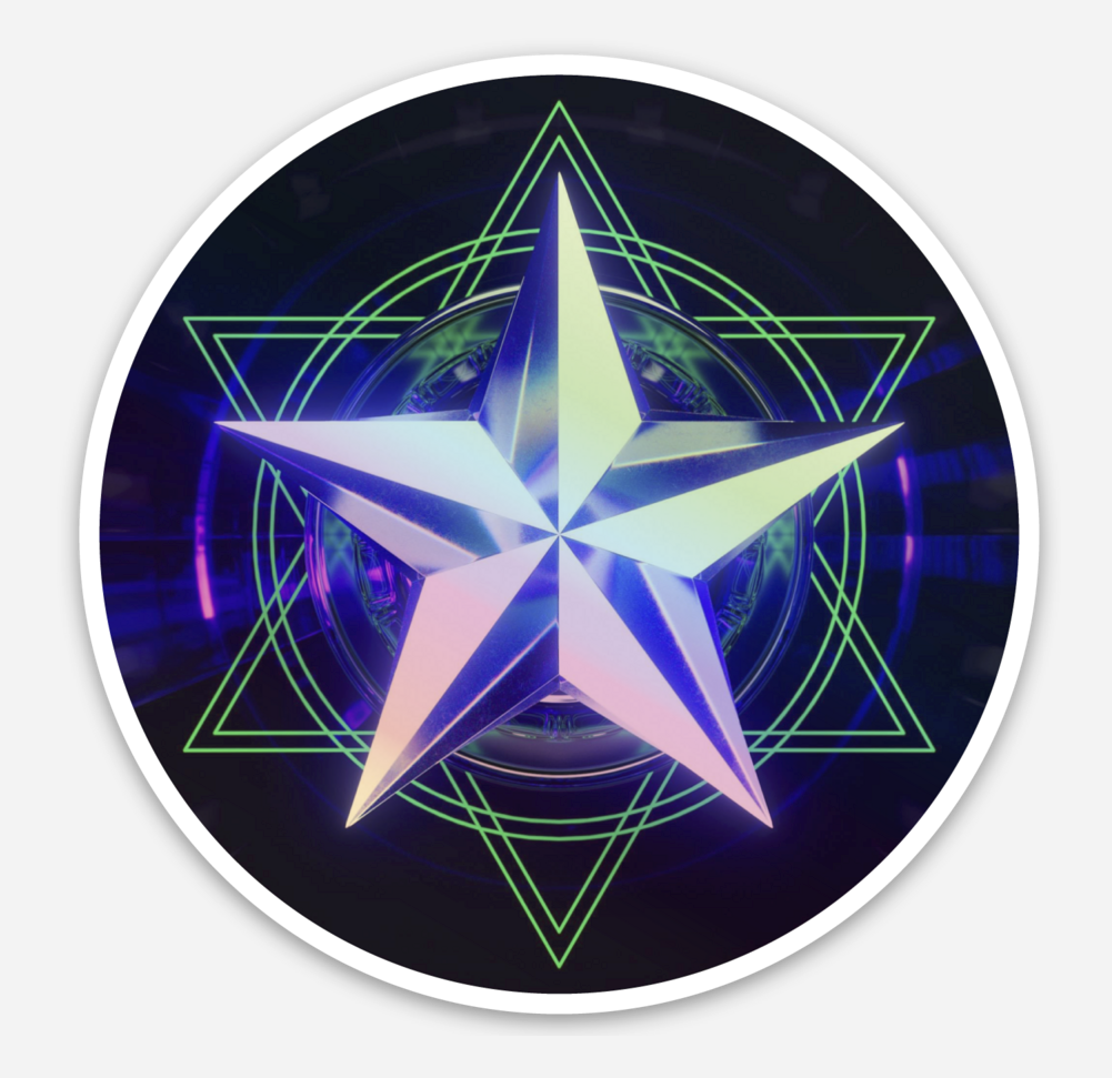 Blue Star In Circle Logo