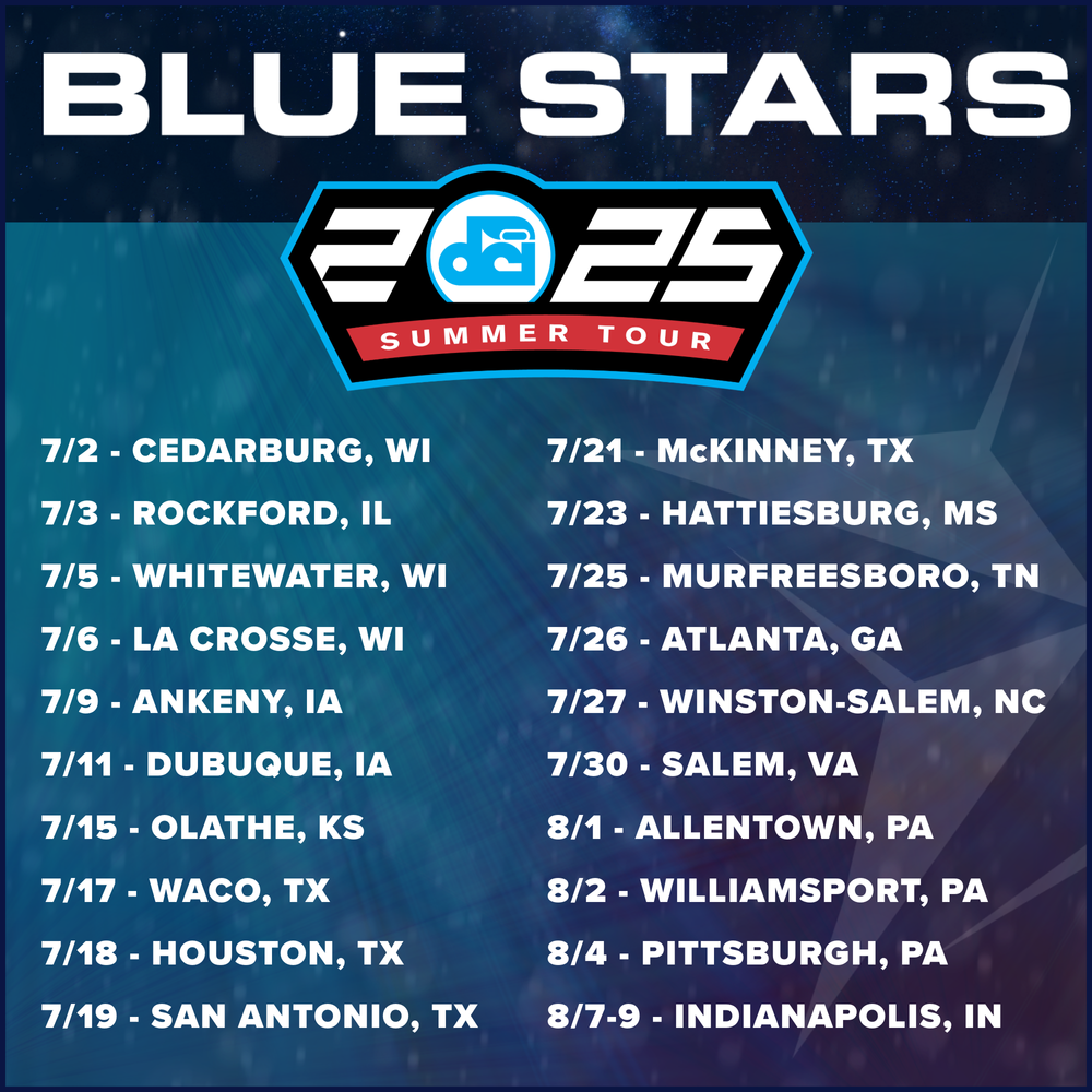 2025 Tour Schedule — Blue Stars