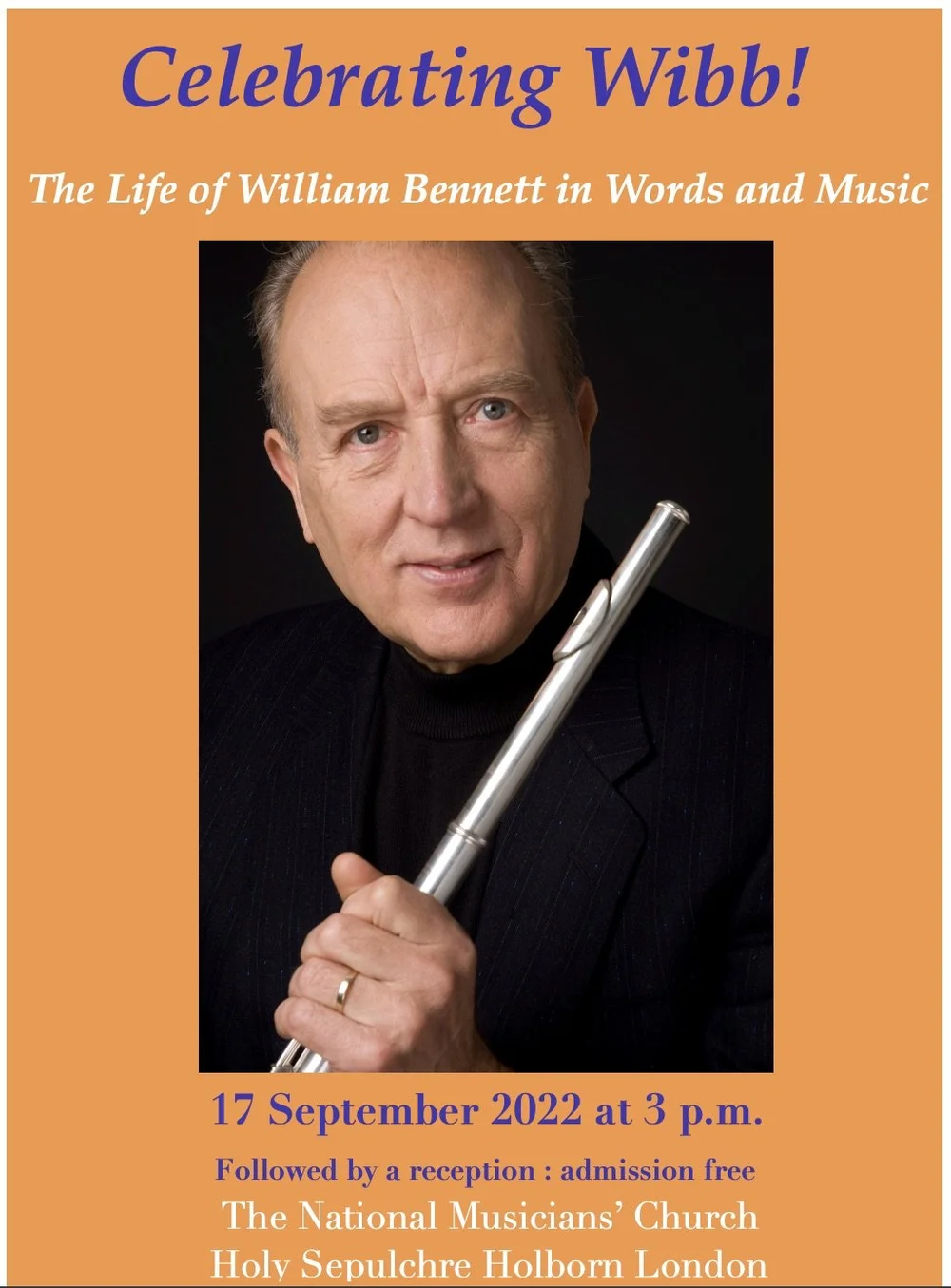 Celebrating Wibb! The Life of William Bennett in Words and Music — The ...