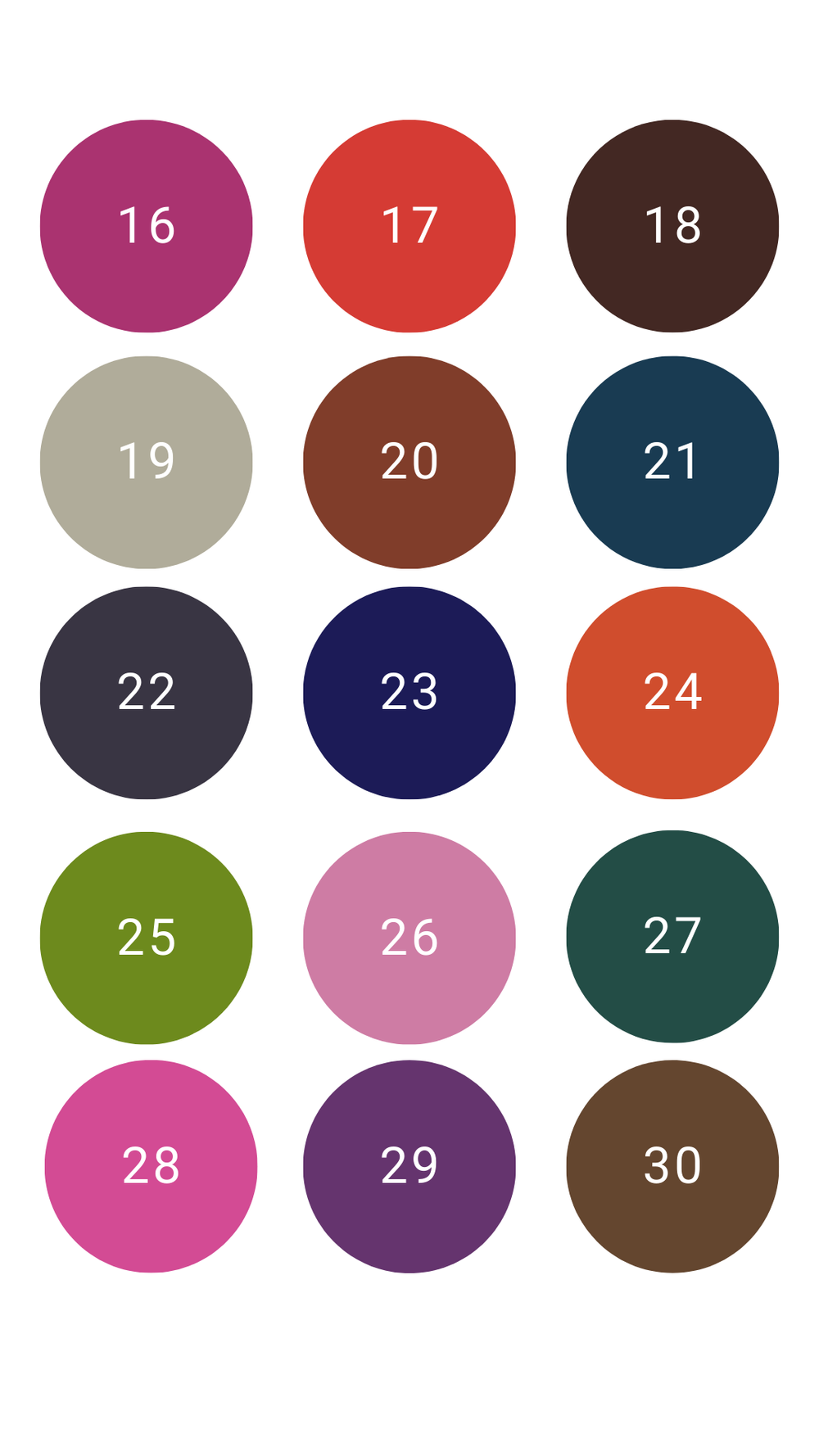 Color Palette — Raffia Madagascar