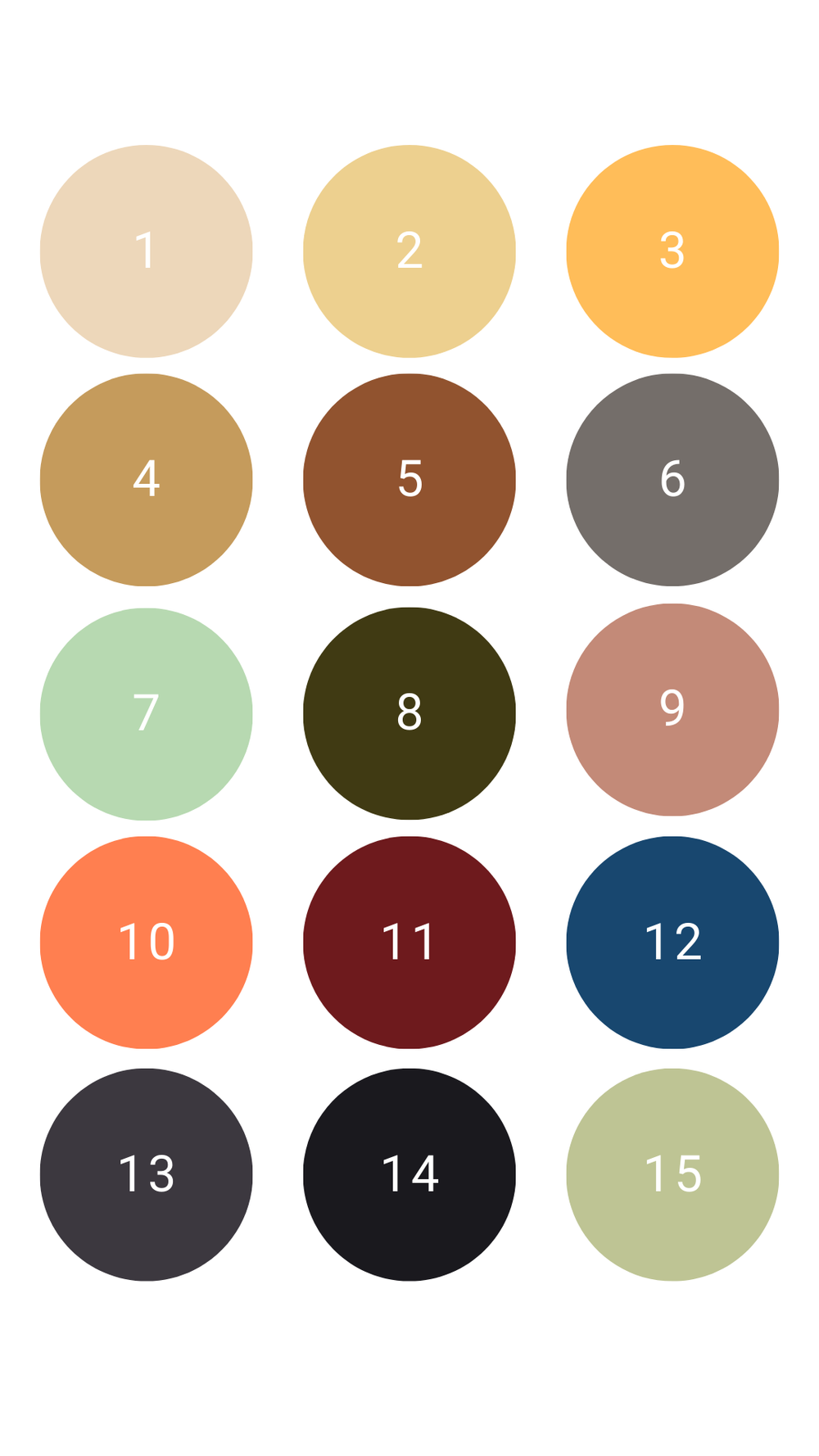 Color Palette — Raffia Madagascar